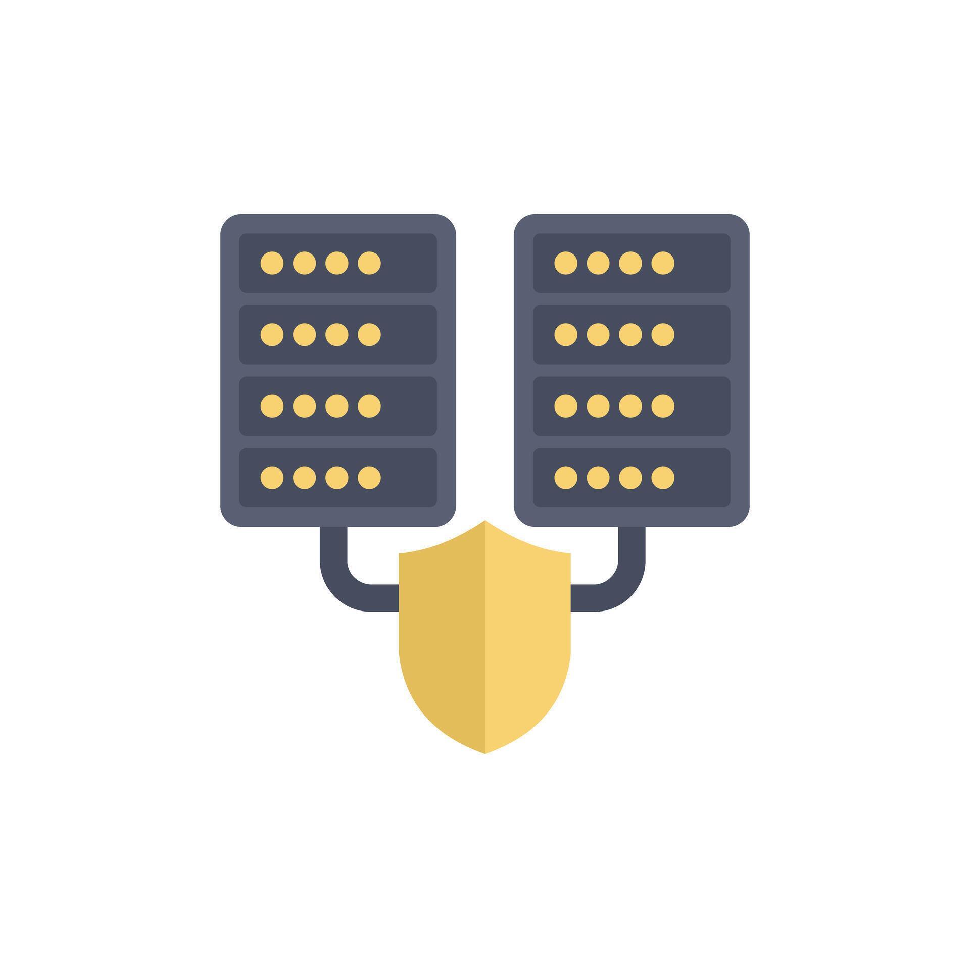 Secure Server Connection Showing Data Protection With Shield 51771624