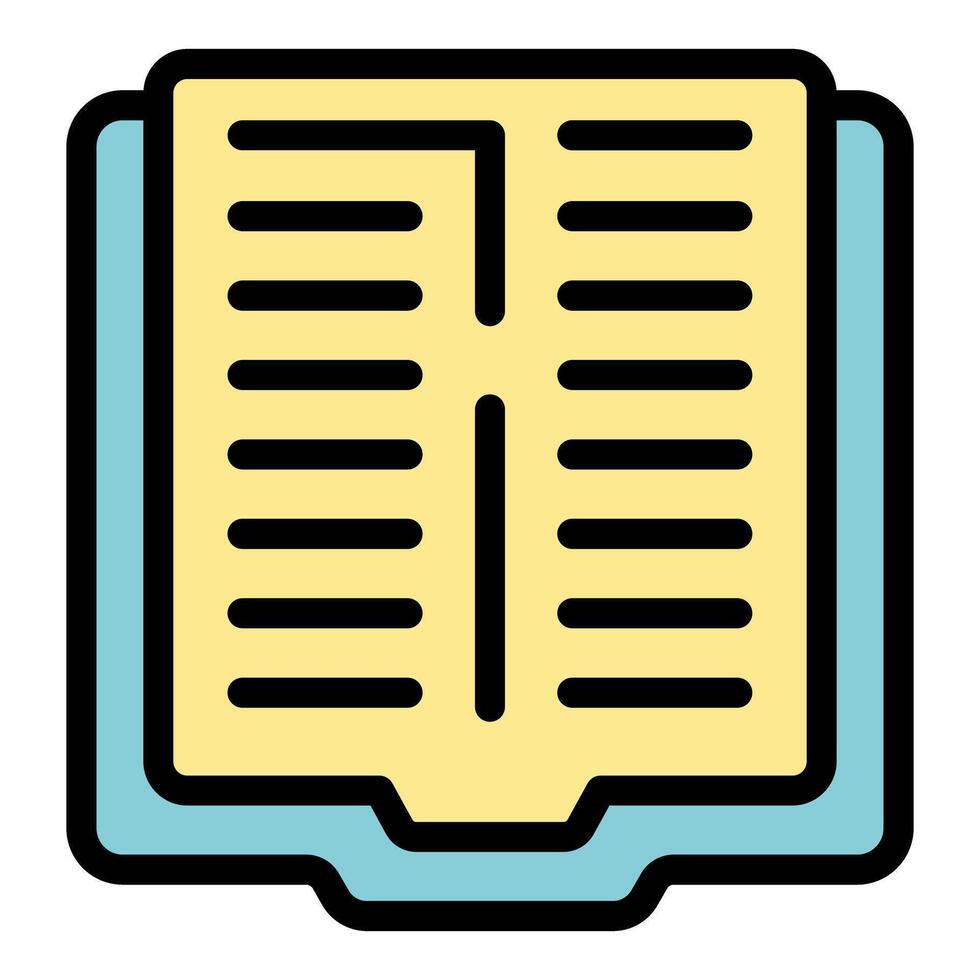 Open book with text representing reading and education icon 51772494 ...