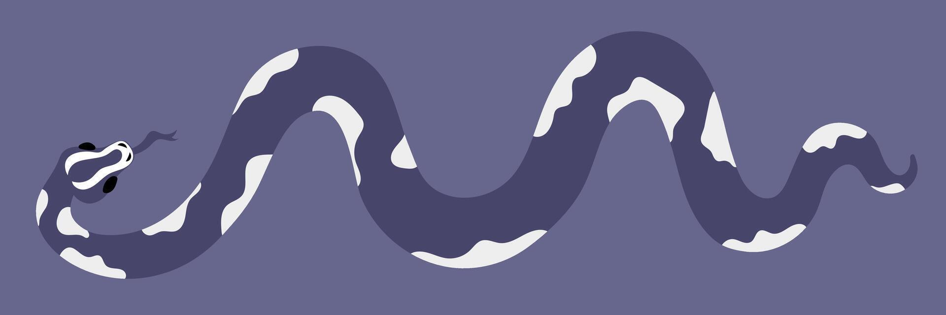 A snake with modern geometric snakeskin patterns in shades of future ...