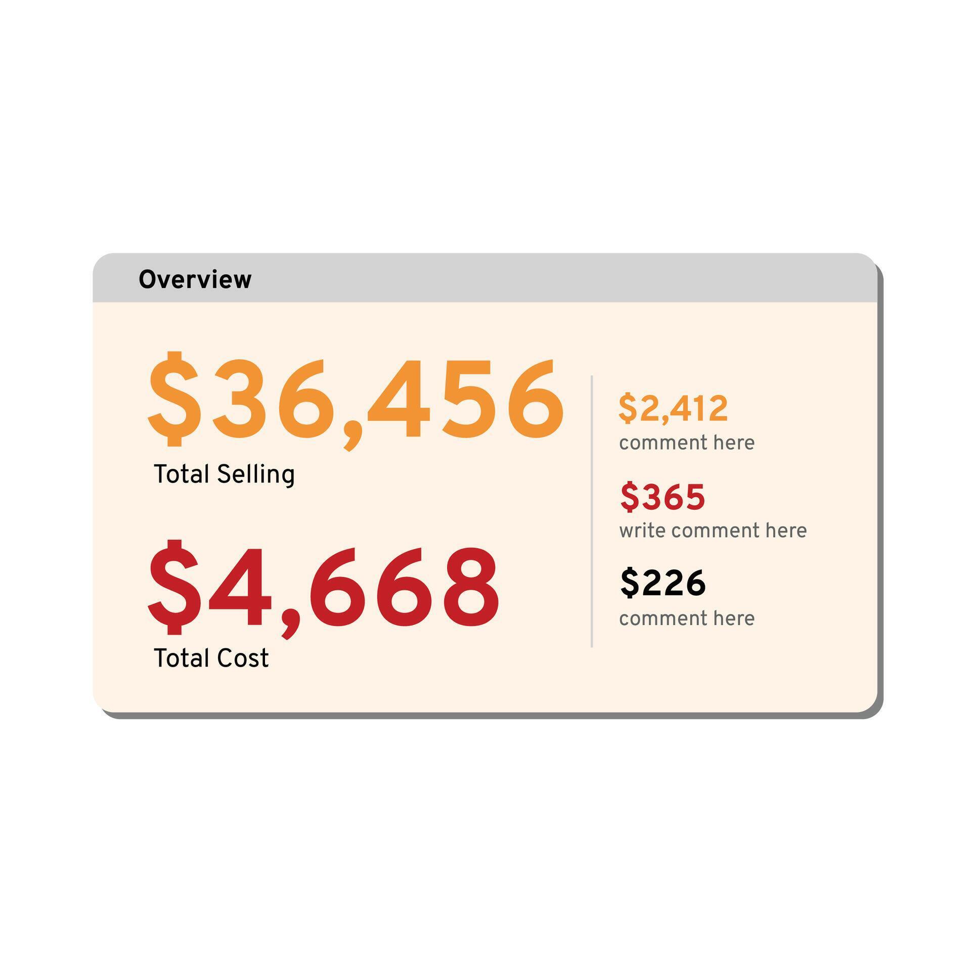 Overview infographics. Dashboard template for big data visualization ...