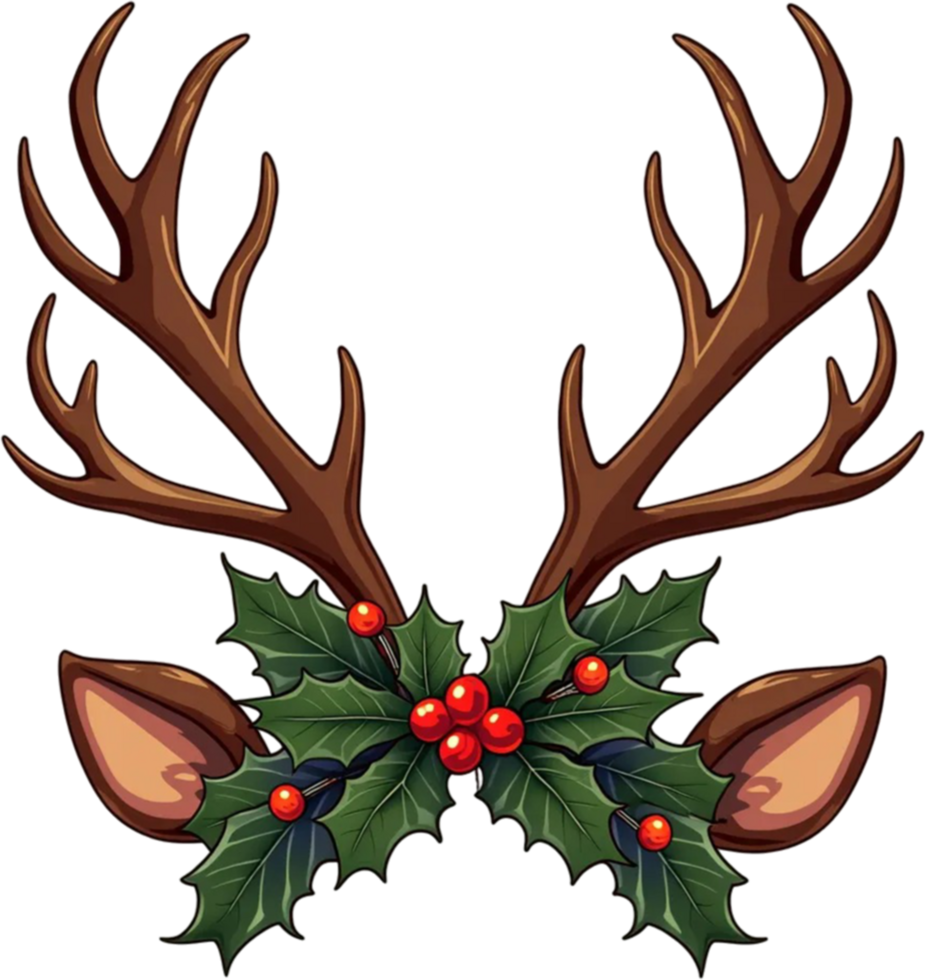 Christmas Antlers PNGs for Free Download