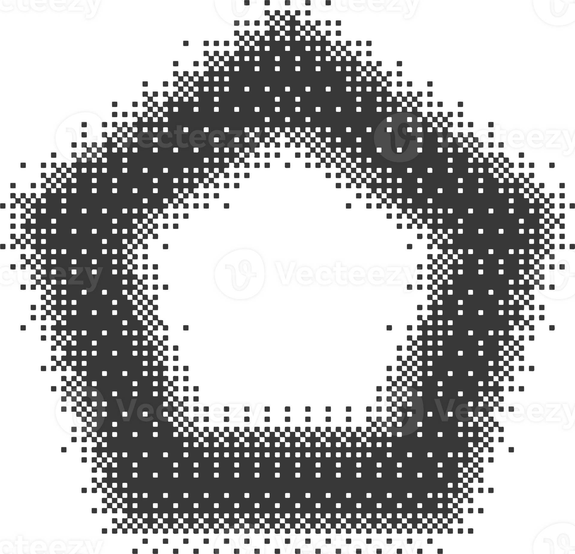 Bitmap Pixel Arcade Game Effect Hexagon Y2k Halftone Shape Dither Aesthetic Gradient Pentagon