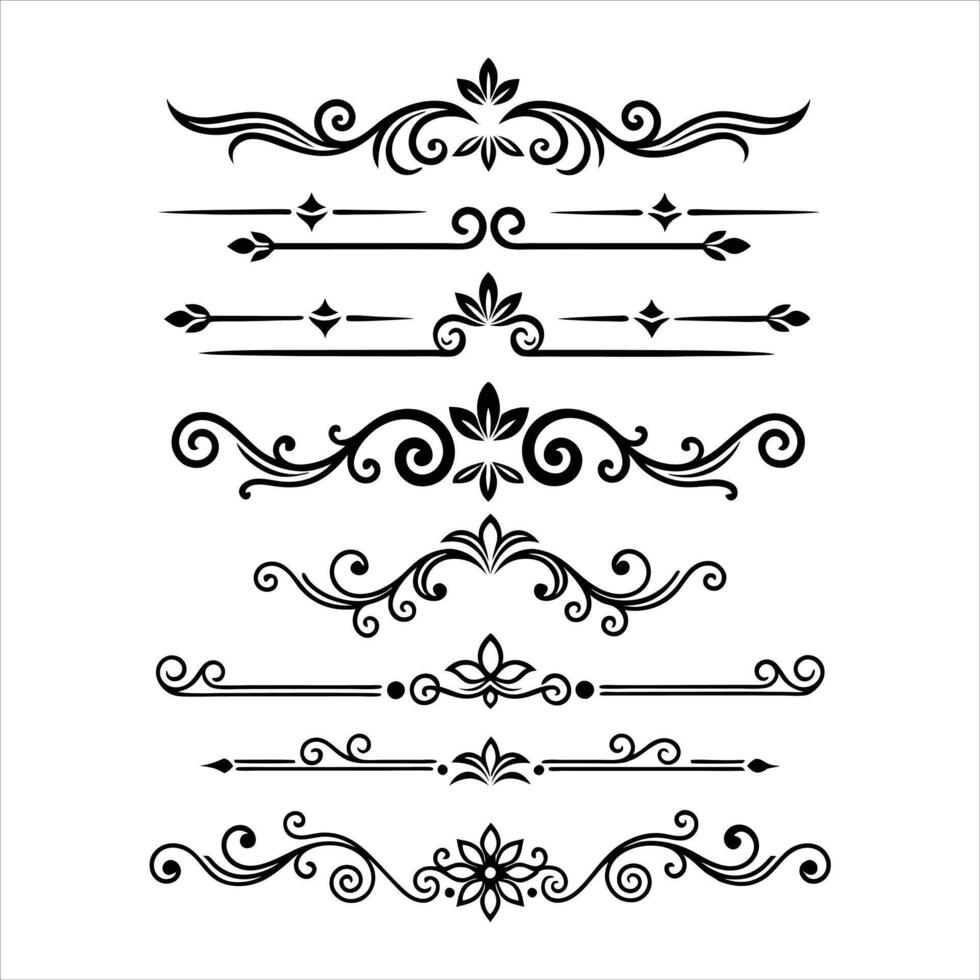 Set Of Decorative Scroll Design Elements 51784432 Vector Art At Vecteezy