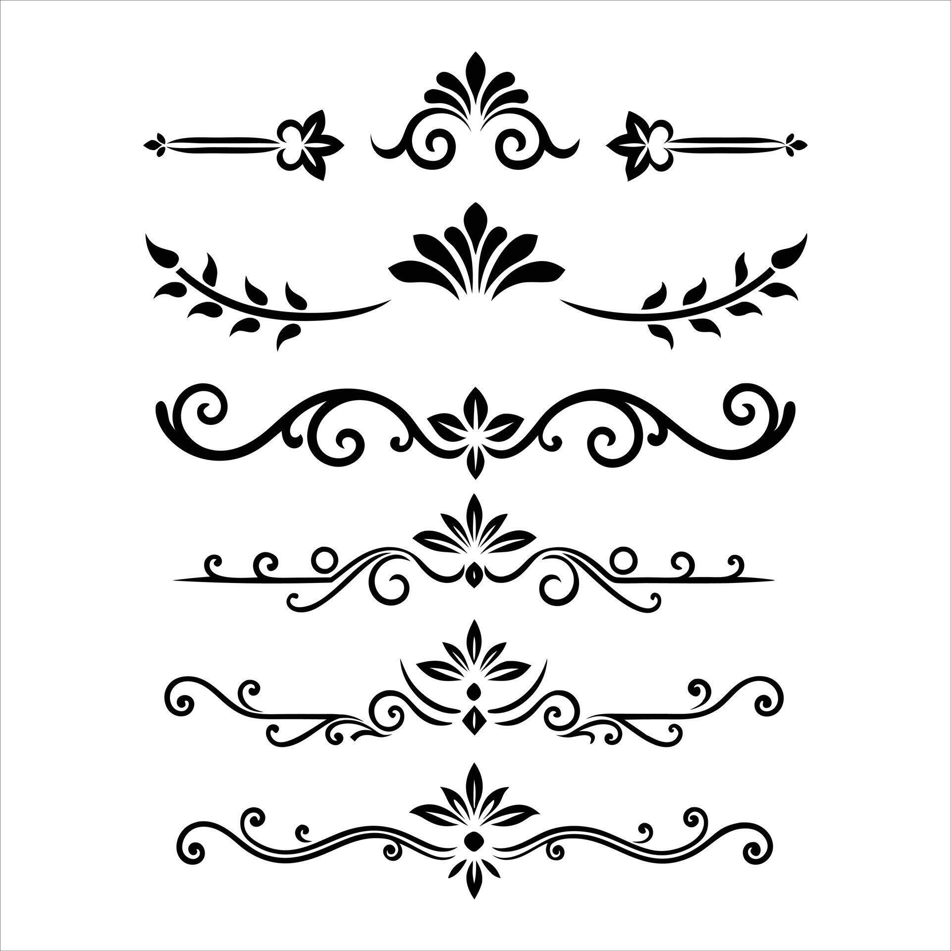 Decorative scroll design elements 51784477 Vector Art at Vecteezy