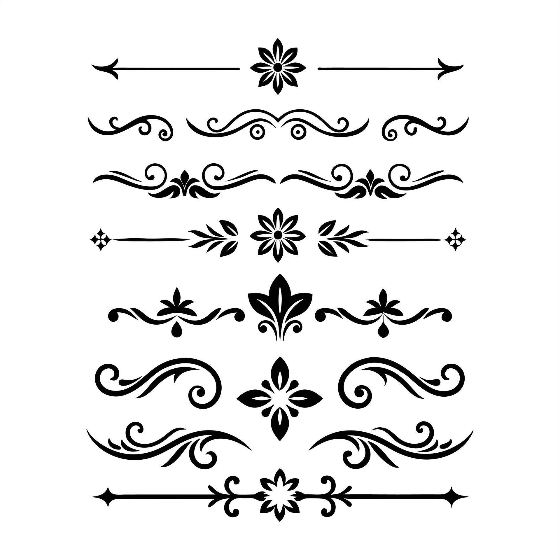 Decorative scroll design elements 51784479 Vector Art at Vecteezy