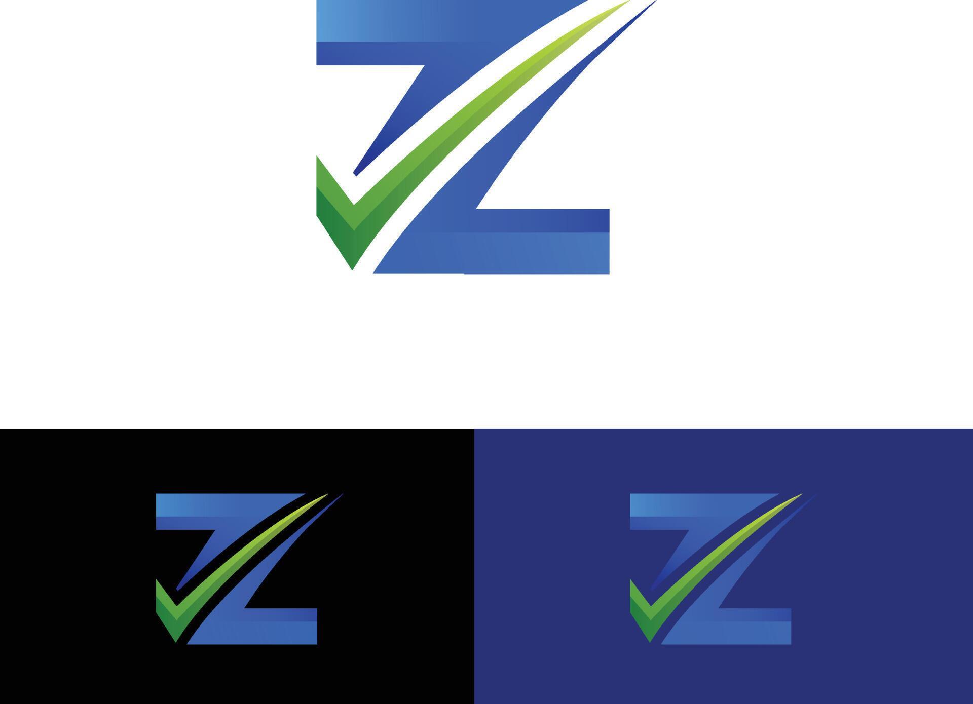 Alphabet letter Z logo Design with check mark 51795468 Vector Art at Vecteezy