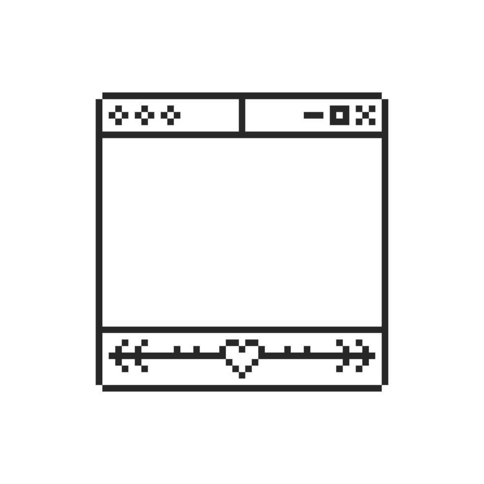 retro pixel border for UI windows 51806517 Vector Art at Vecteezy