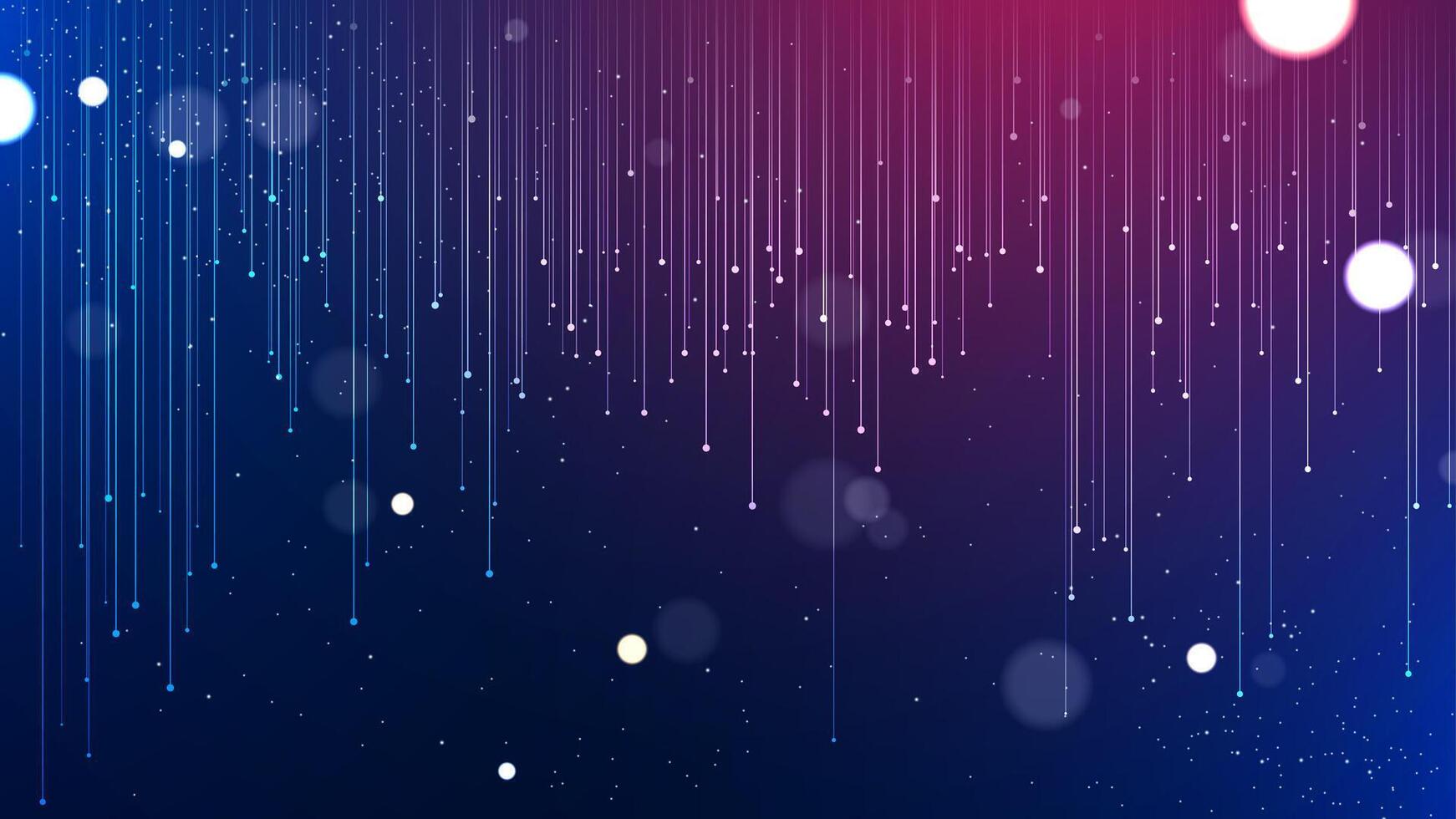 Abstract tech network connection on a dark background. Digital line ...