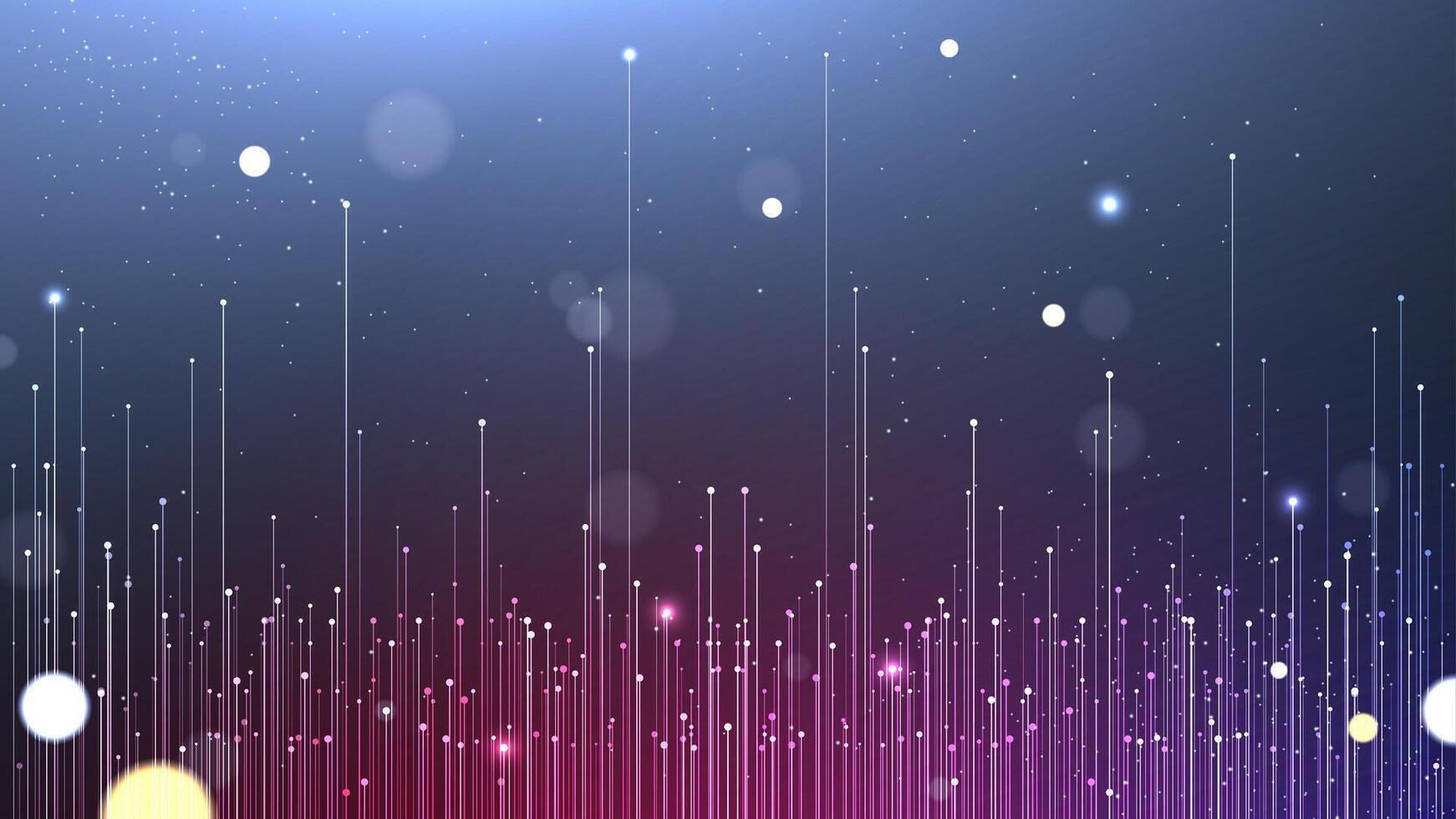 Abstract tech network connection on a dark background. Digital line ...