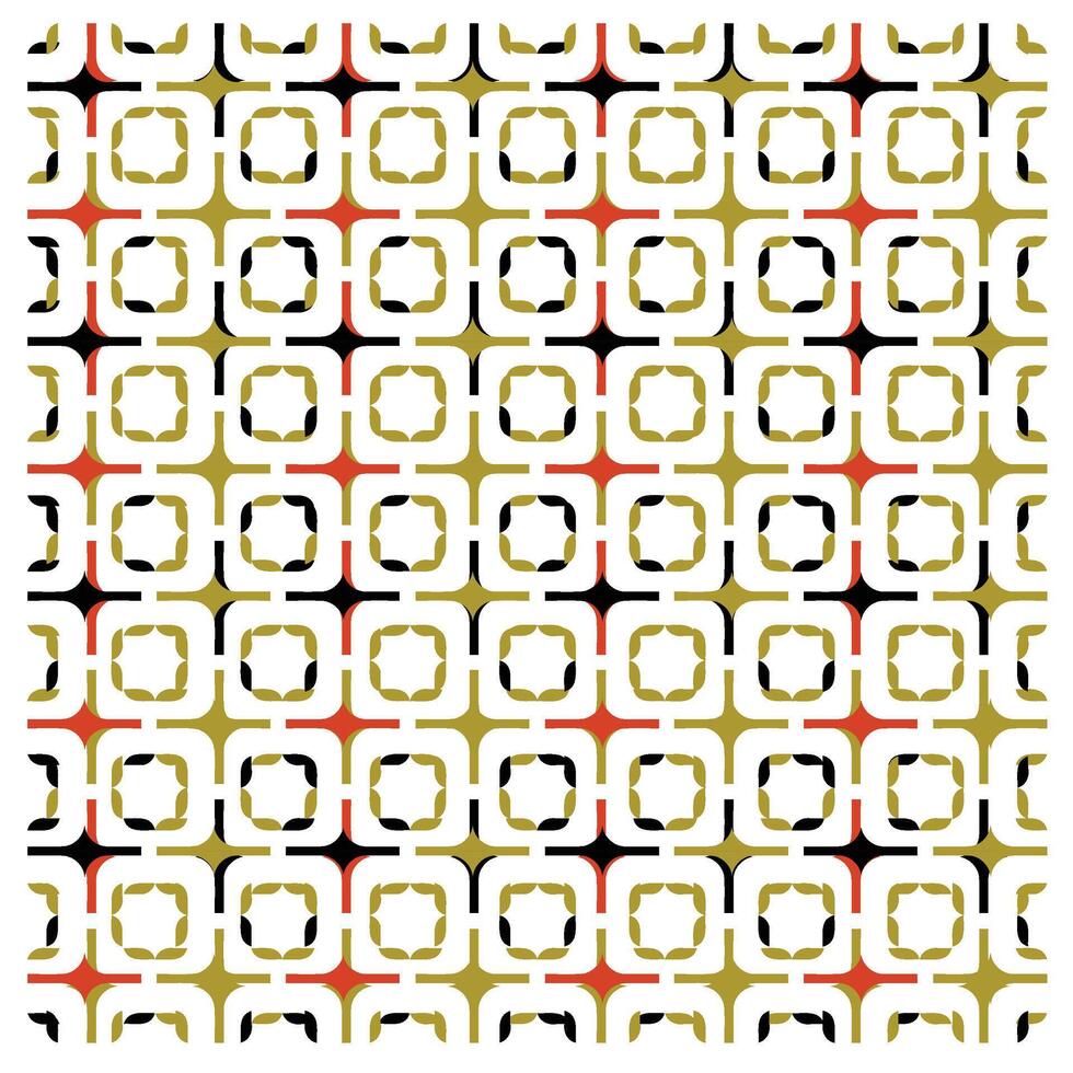 Abstract Geometric Print Pattern with Exotic White Background, Seamless ...