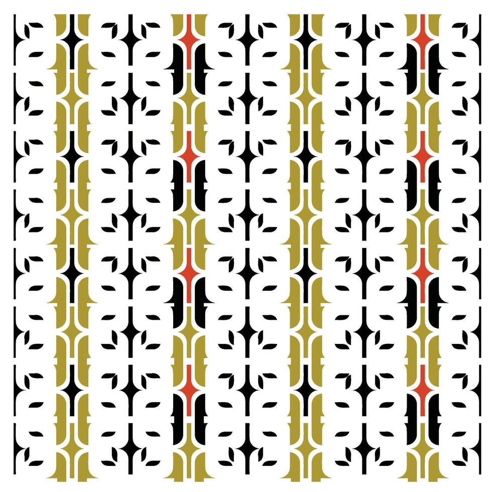 Abstract Geometric Print Pattern with Exotic White Background, Seamless ...