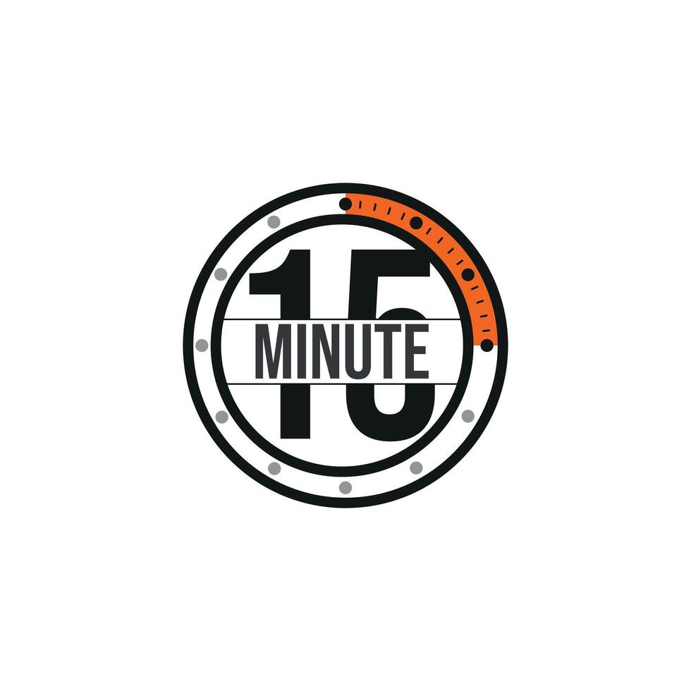 15 minutes timer, stopwatch or countdown icon. Time measure. Chronometr ... 15 minutes timer, stopwatch or countdown icon. Time measure. Chronometr ...