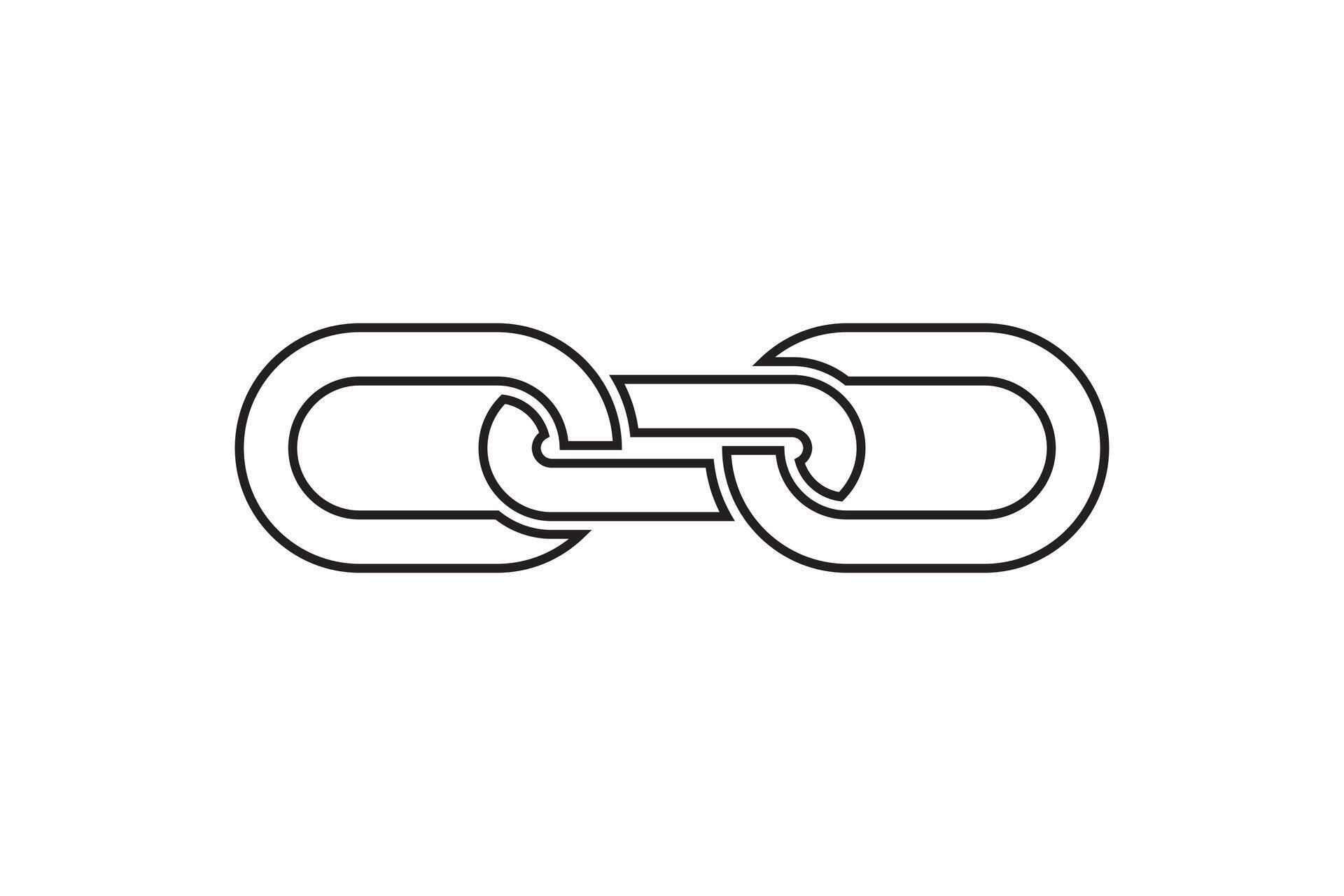 Chain Link Icon Connection Sign Illustration Linked Interface Design 51819344 Vector Art At