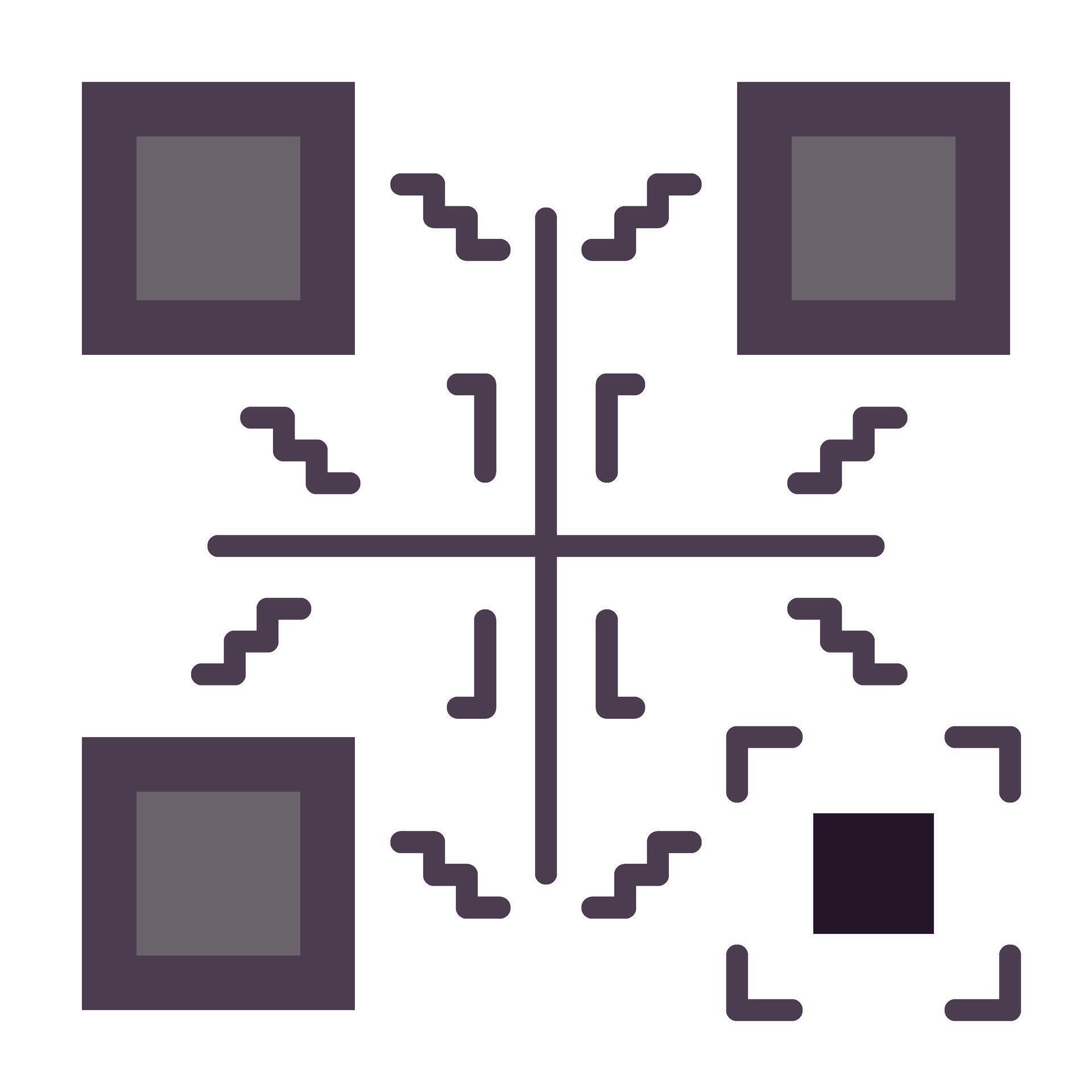 QR Code Icon Design 51838624 Vector Art at Vecteezy