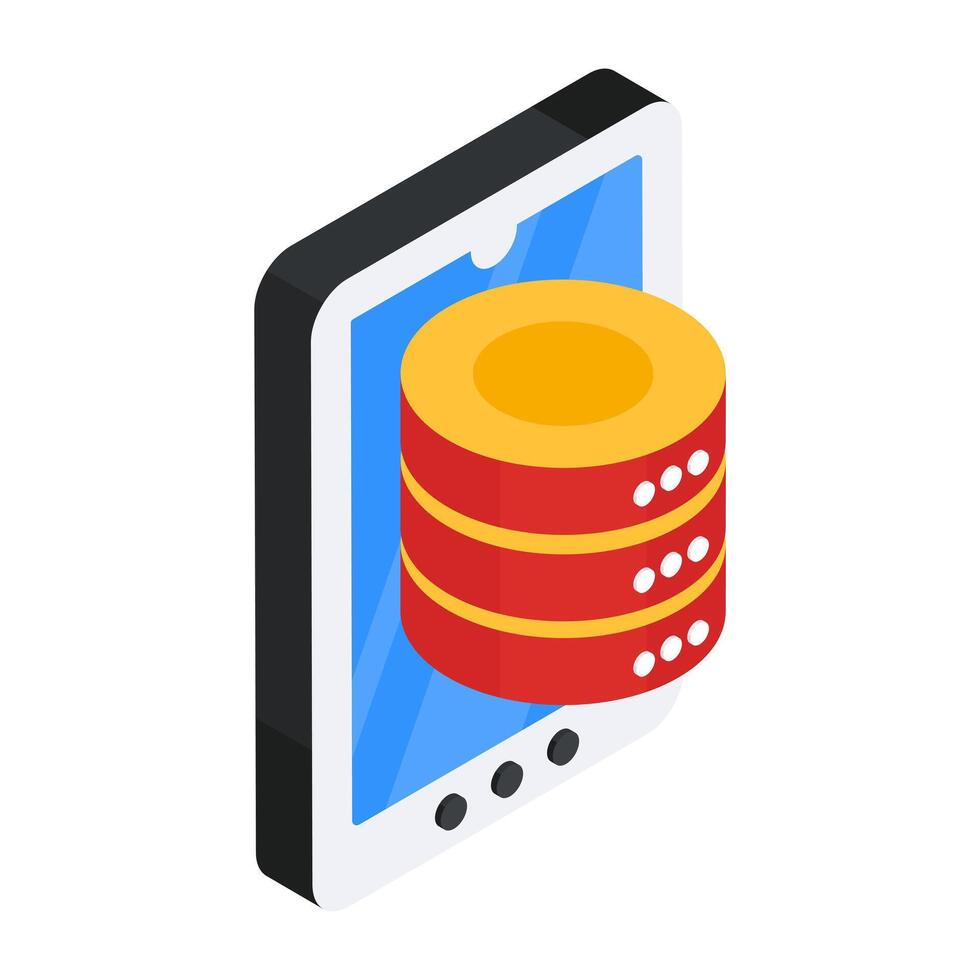Perfect design icon of mobile database 51841352 Vector Art at Vecteezy