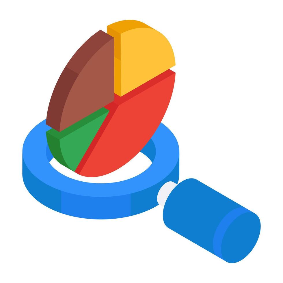 A flat design, icon of data analysis 51841457 Vector Art at Vecteezy