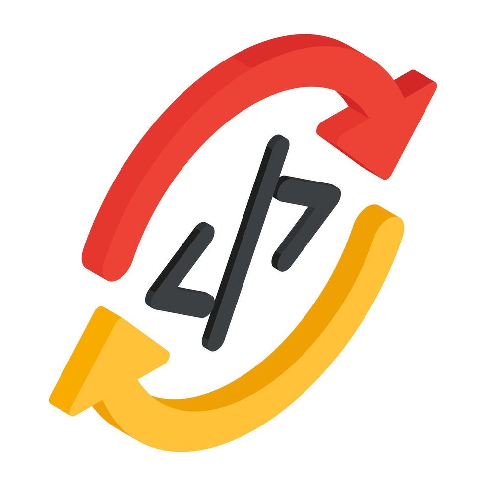 Modern design icon of coding update 51841559 Vector Art at Vecteezy