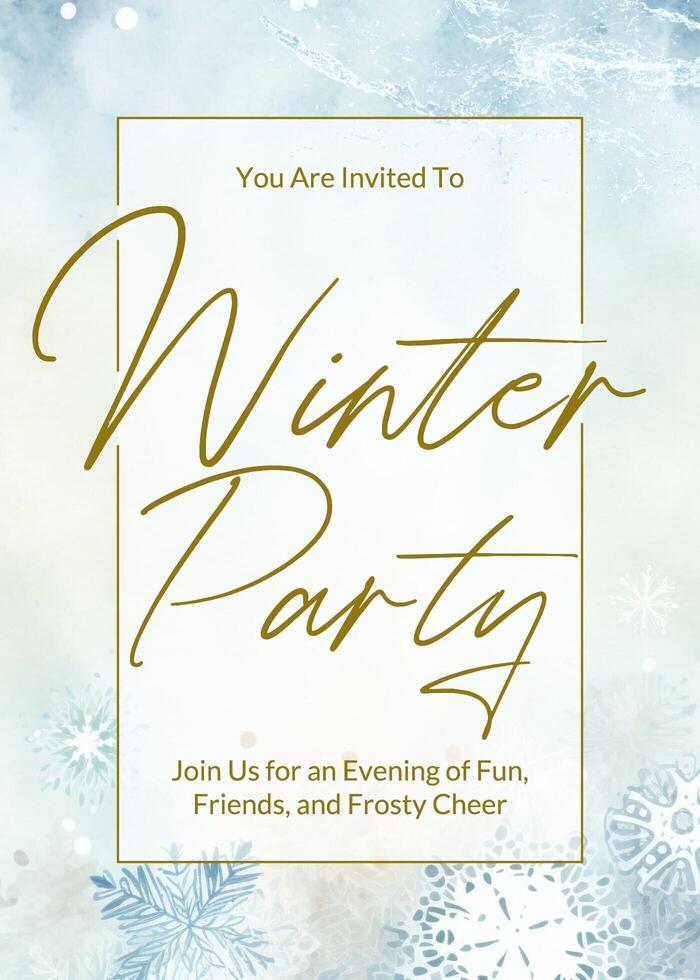 Winter Party Invitation 51843364 Template