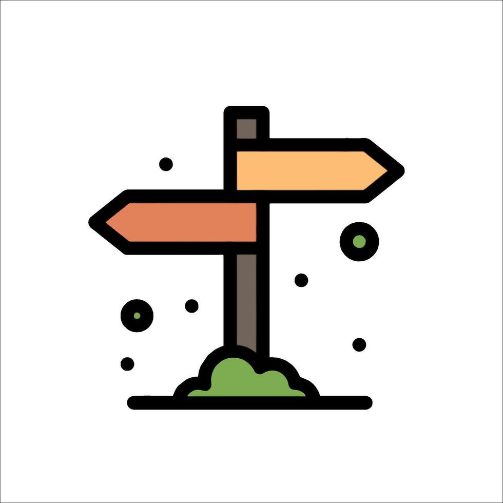A Sign Pointing In Two Different Directions 51851698 Vector Art At Vecteezy