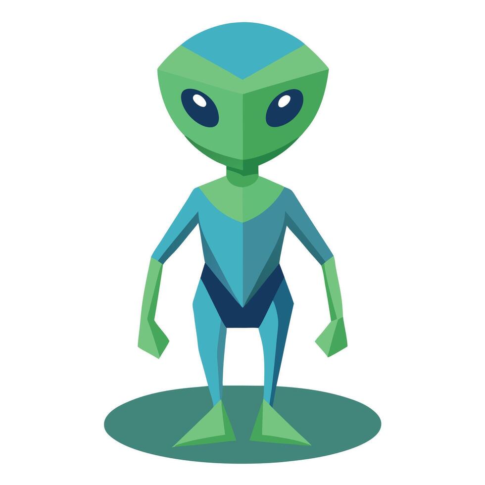 Alien Cartoon Character Illustration On White Background 51859564 Vector Art At Vecteezy