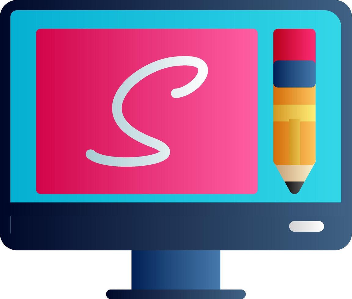 Sketching Flat Gradient Icon 51862353 Vector Art at Vecteezy