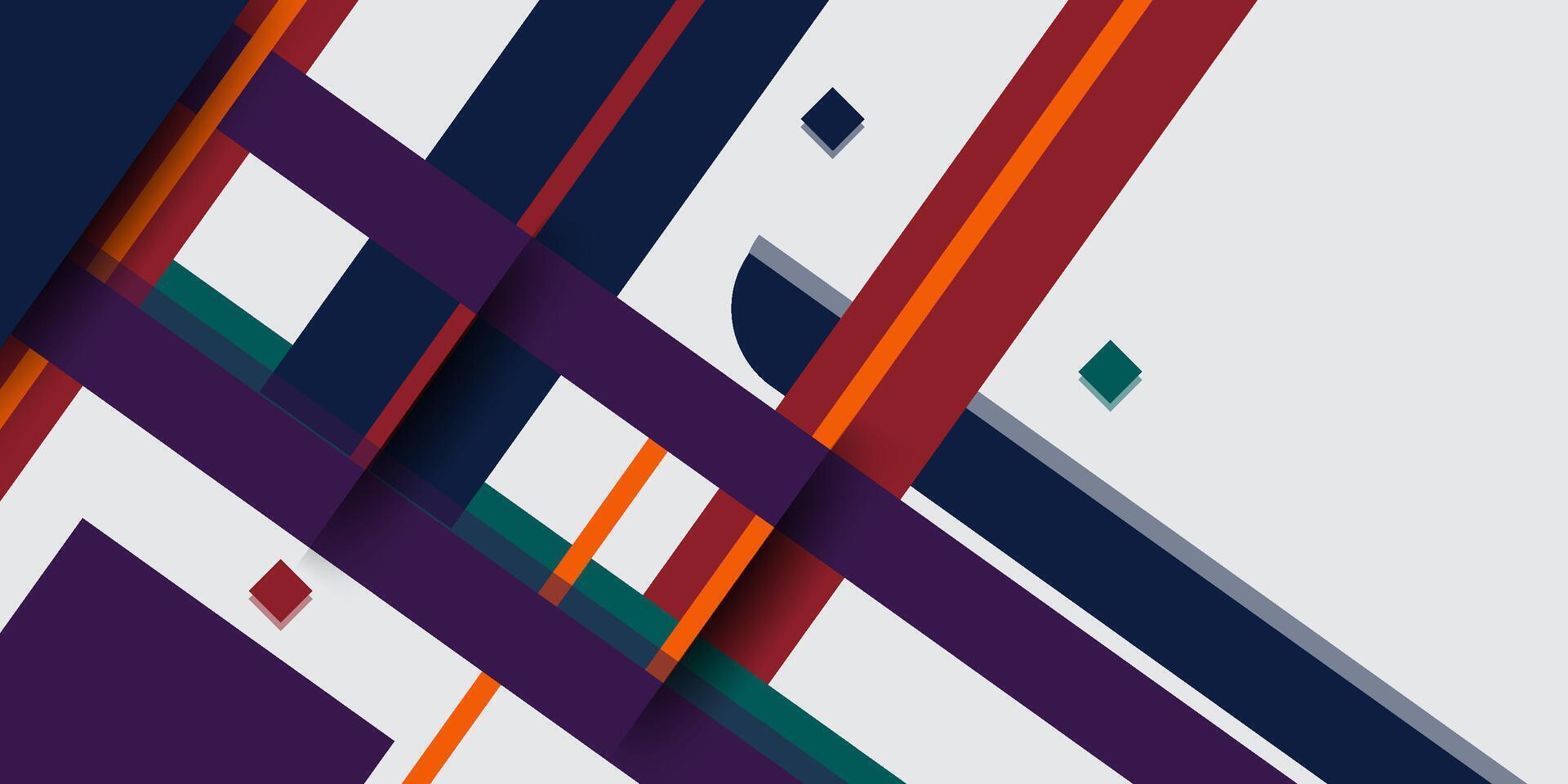 Modern Abstract Geometric Rectangle Background With Colorful Gradient Simple Shapes With Trendy