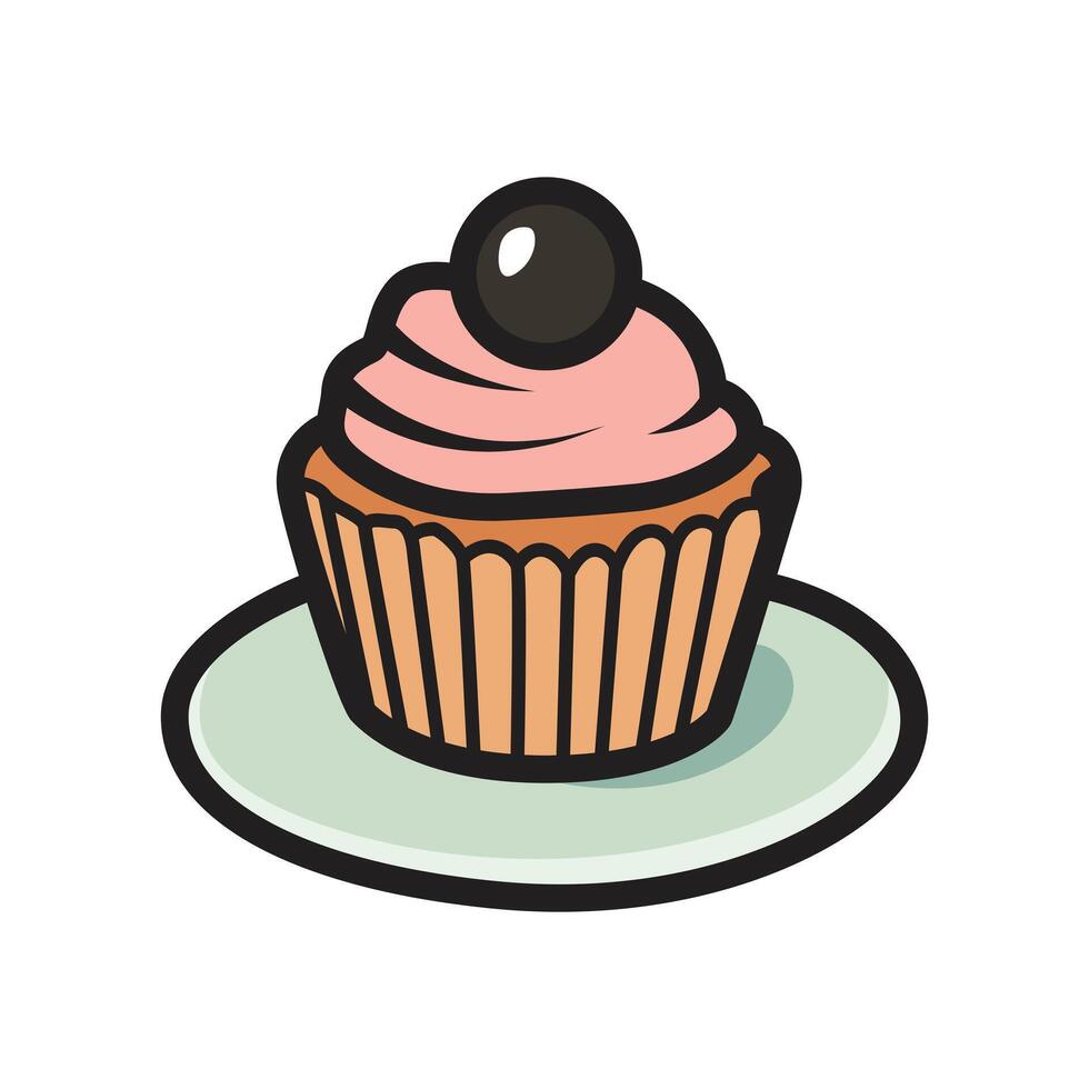 Charming Cupcakes Clip Art for Sweet Treat Designs 51878507 Vector Art ...