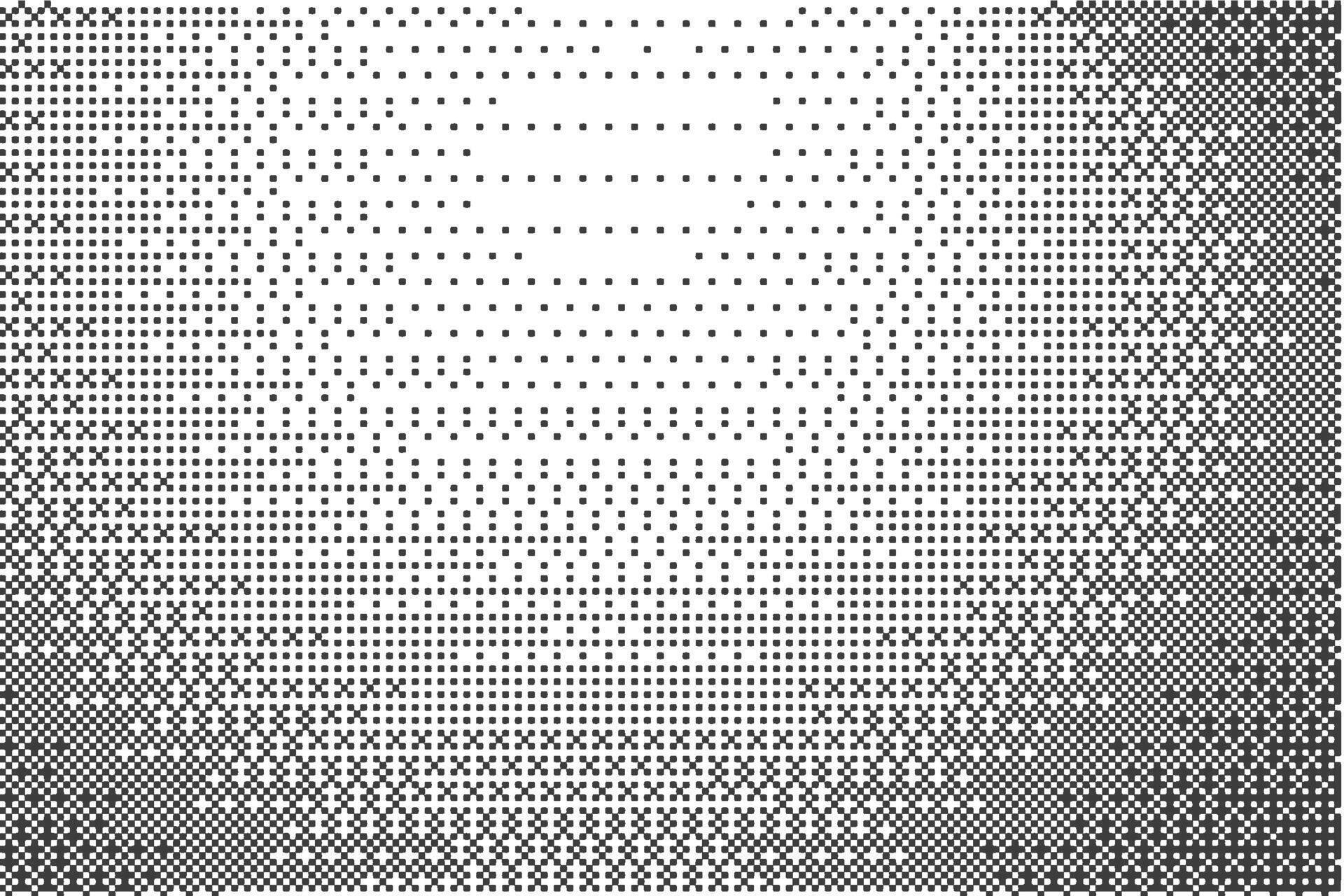 Bitmap Pattern Background With Pixel Gradient Dotted Halftone Dither Effect Grunge Vintage