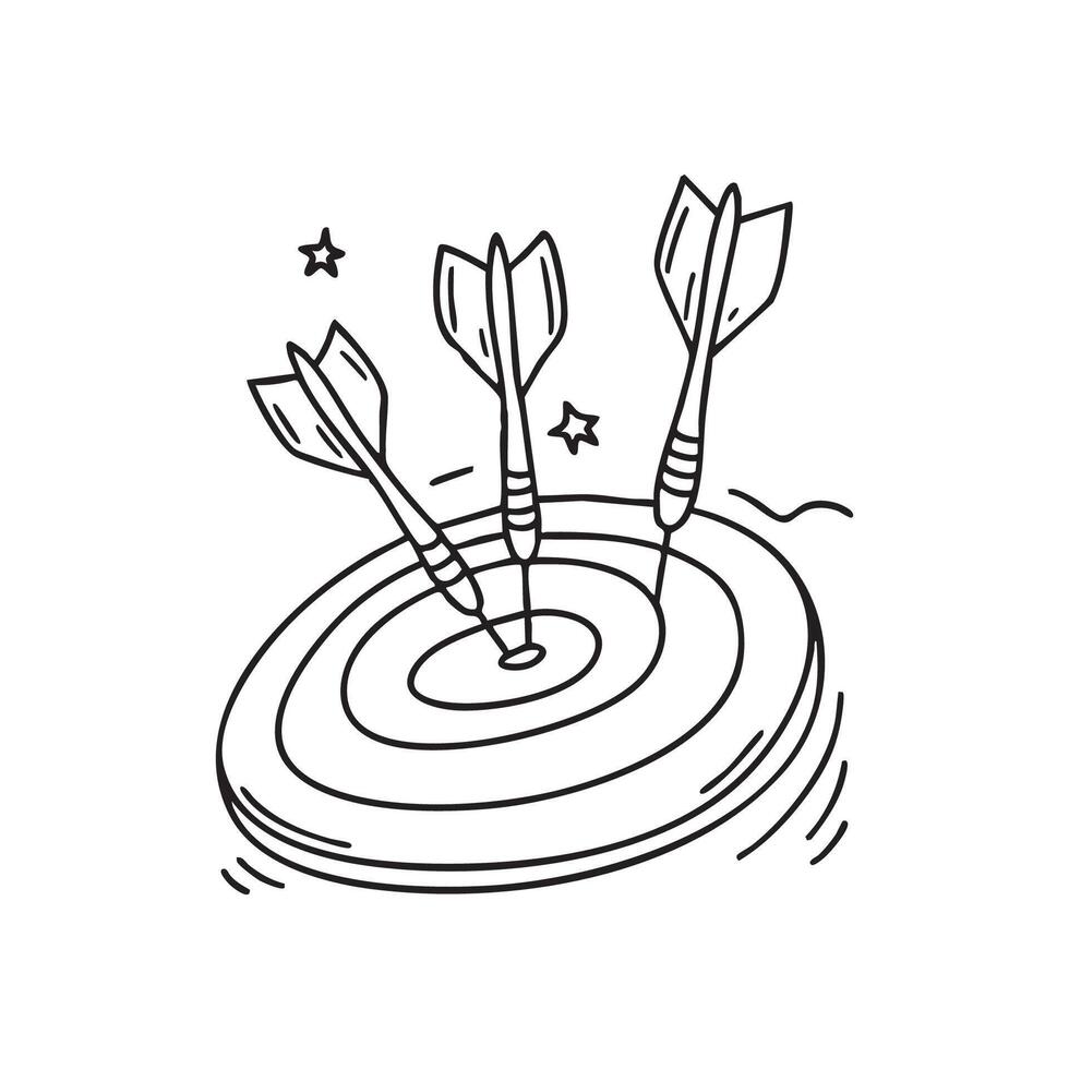 Darts stuck in a dartboard 51887575 Vector Art at Vecteezy Darts stuck in a dartboard 51887575 Vector Art at Vecteezy
