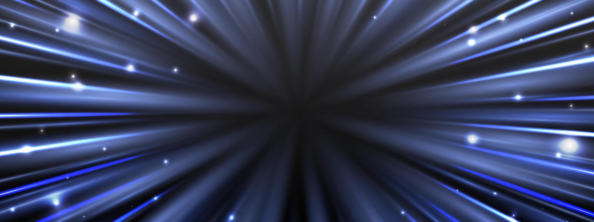 Radial speed rays, light neon flow, zoom in motion effect, blue glow speed lines, colorful light ...