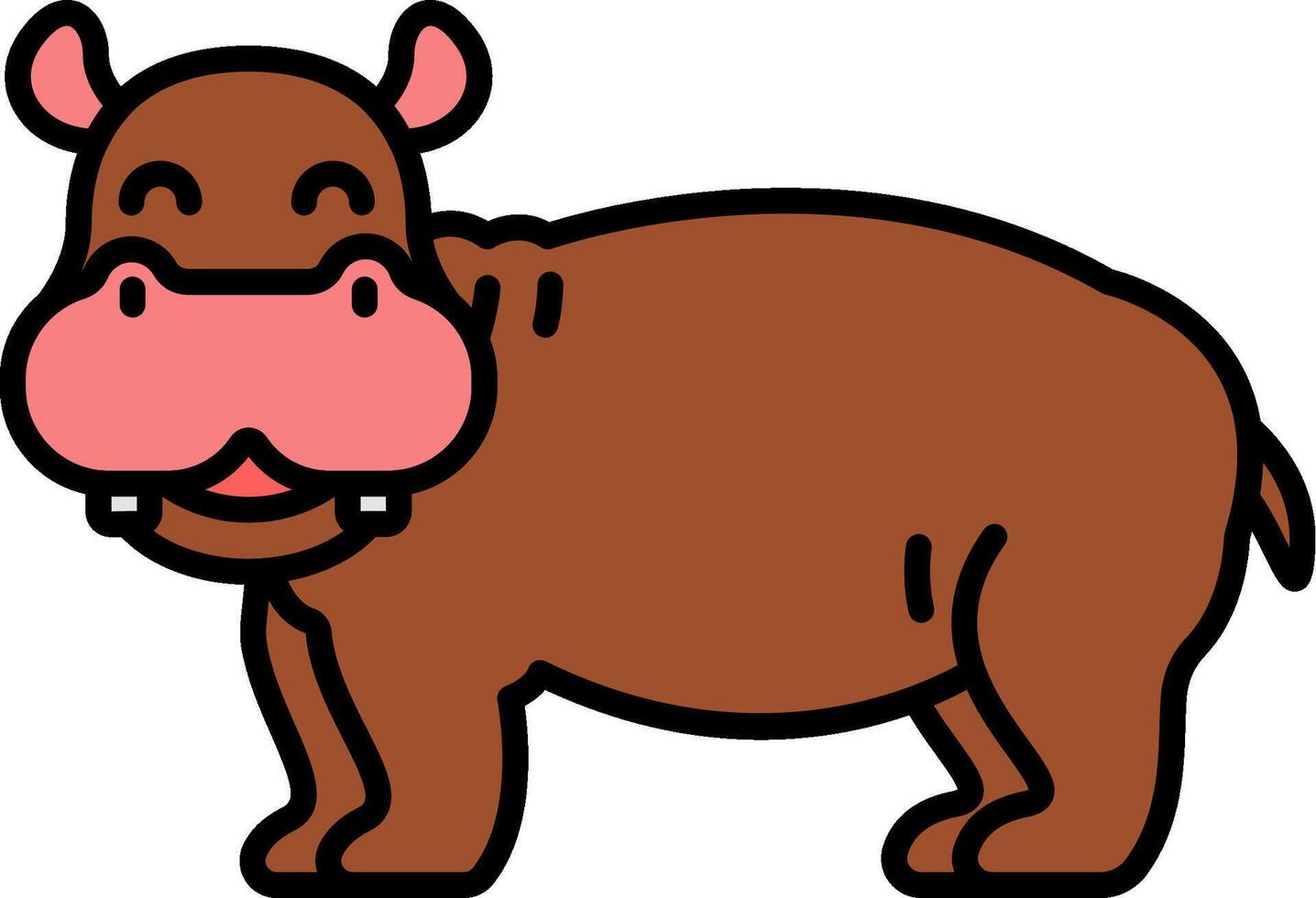 Hippo clip art 51939319 Vector Art at Vecteezy