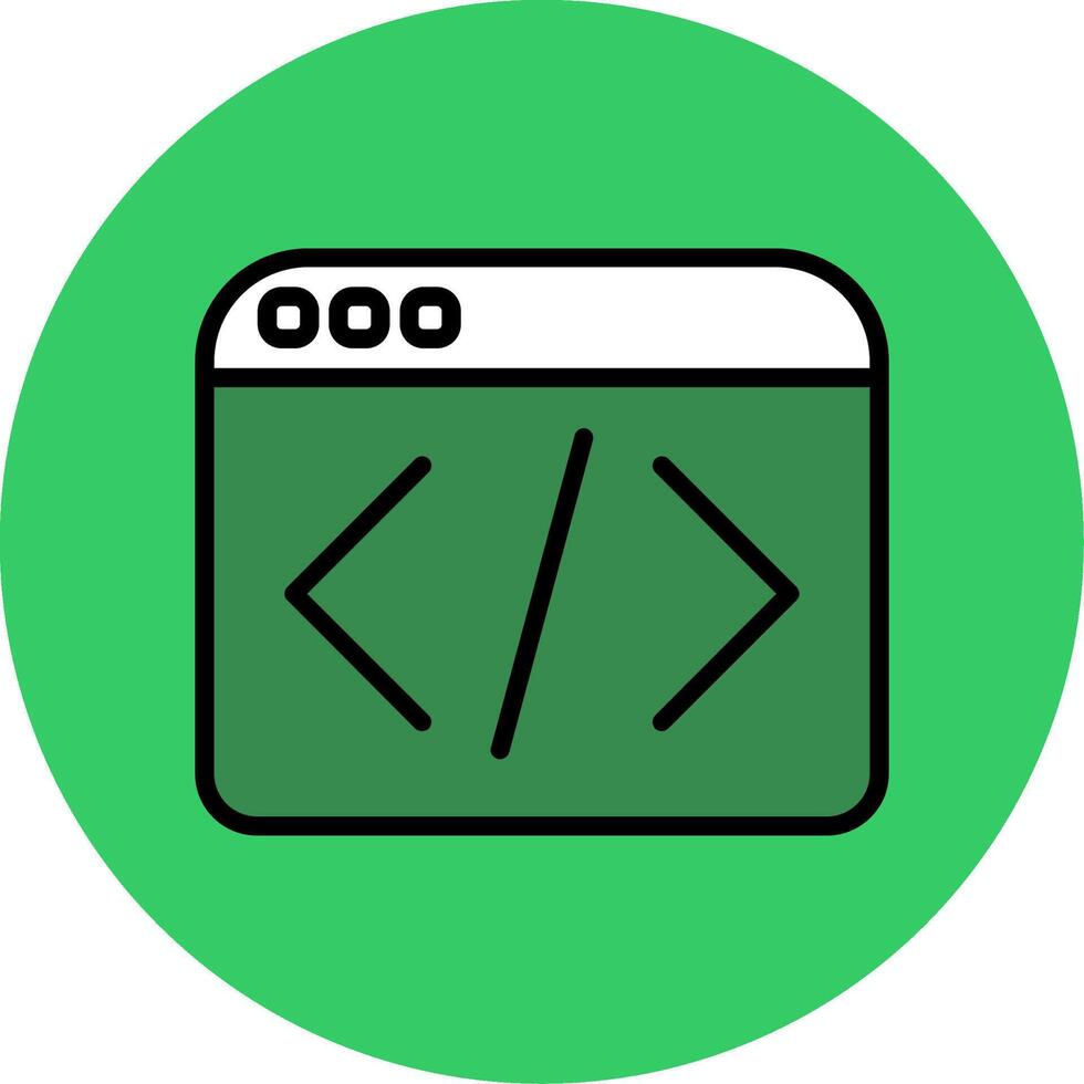 Web Programing Filled Circle Icon 51941841 Vector Art at Vecteezy