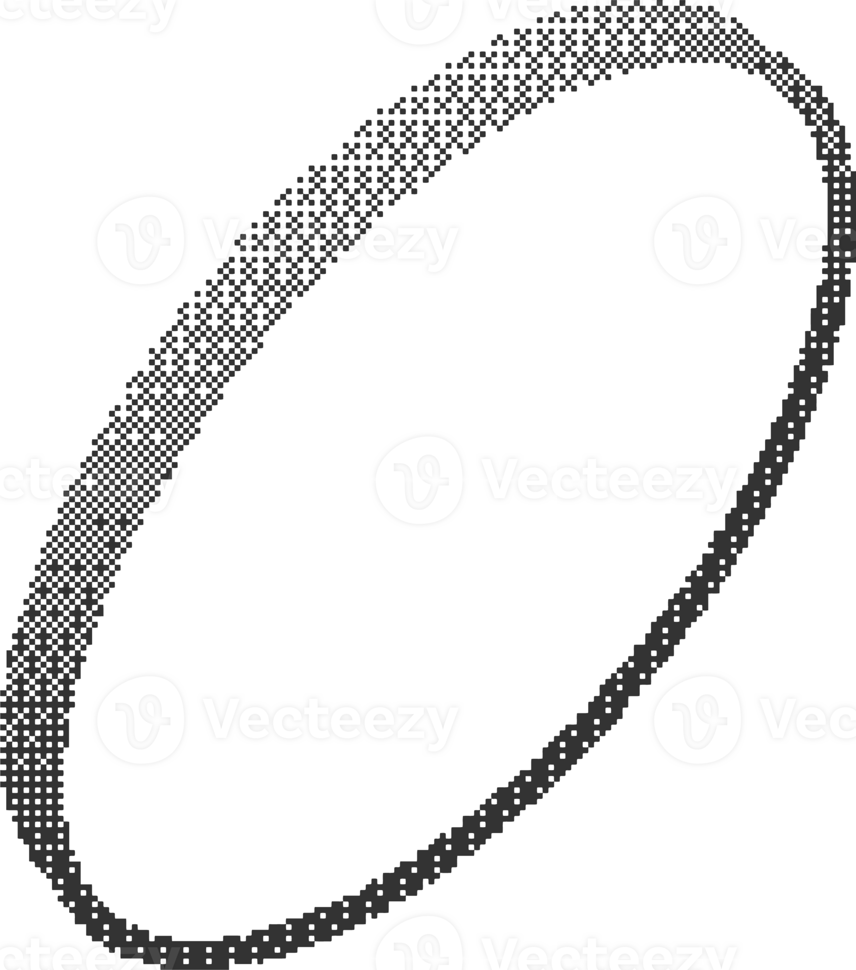 Pixel pattern frame. Bitmap arch window. Noisy arcade game gradient arc. Dotted dither graphic ...