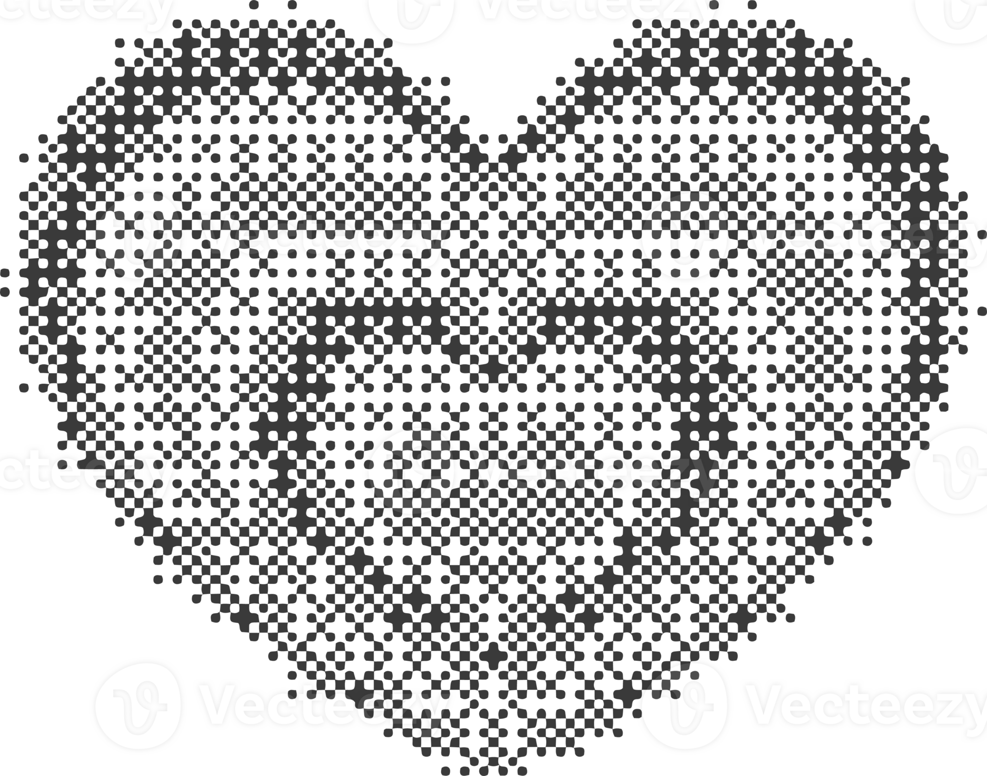 Pixel pattern heart. Bitmap dotted texture symbols of love. Retro design element with color ...