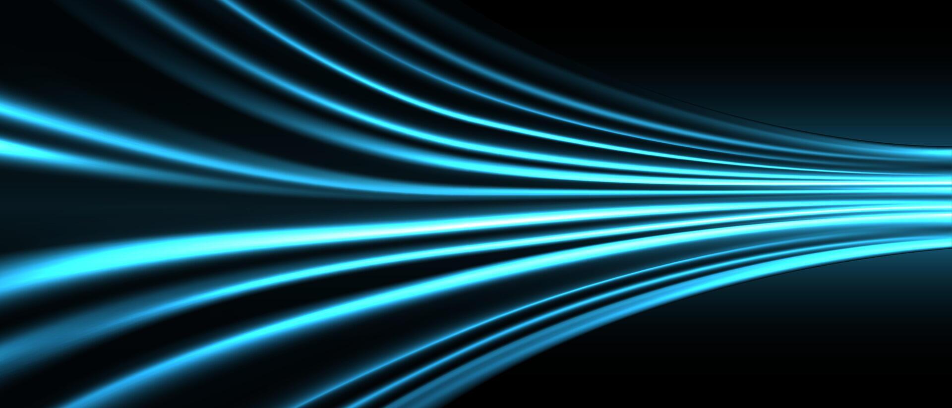 Abstract blue light fast speed motion curve technology futuristic background 51949668 Vector Art ...