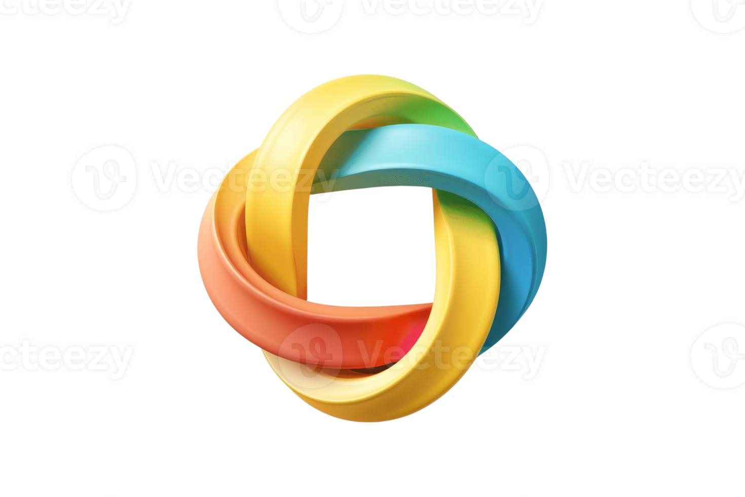 Colorful intertwined loop symbol resembling an infinite loop ... Colorful intertwined loop symbol resembling an infinite loop ...