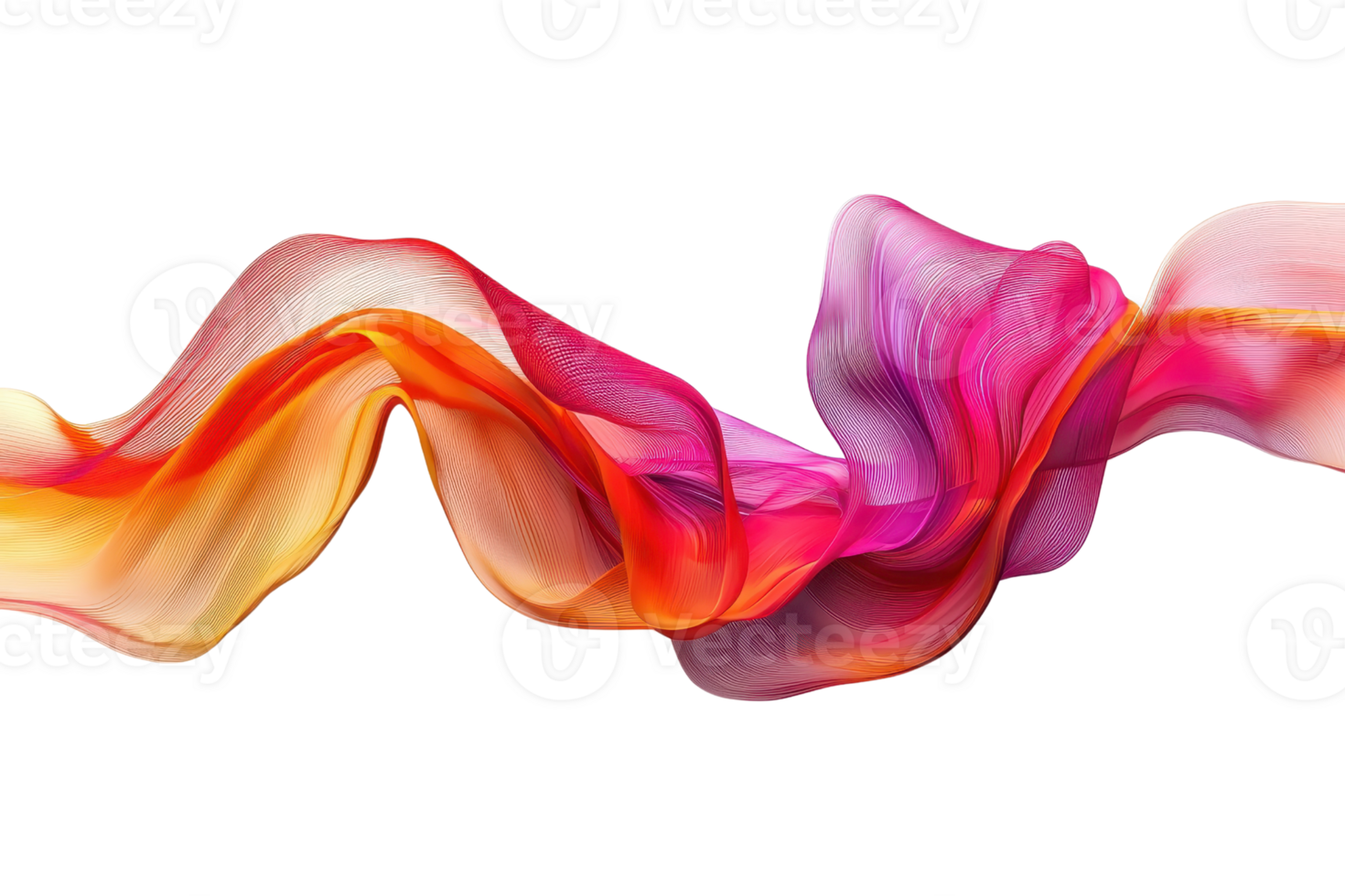 Colorful Abstract Wave Pattern With Flowing Vibrant Spectrum Of Colors In Smooth Gradient