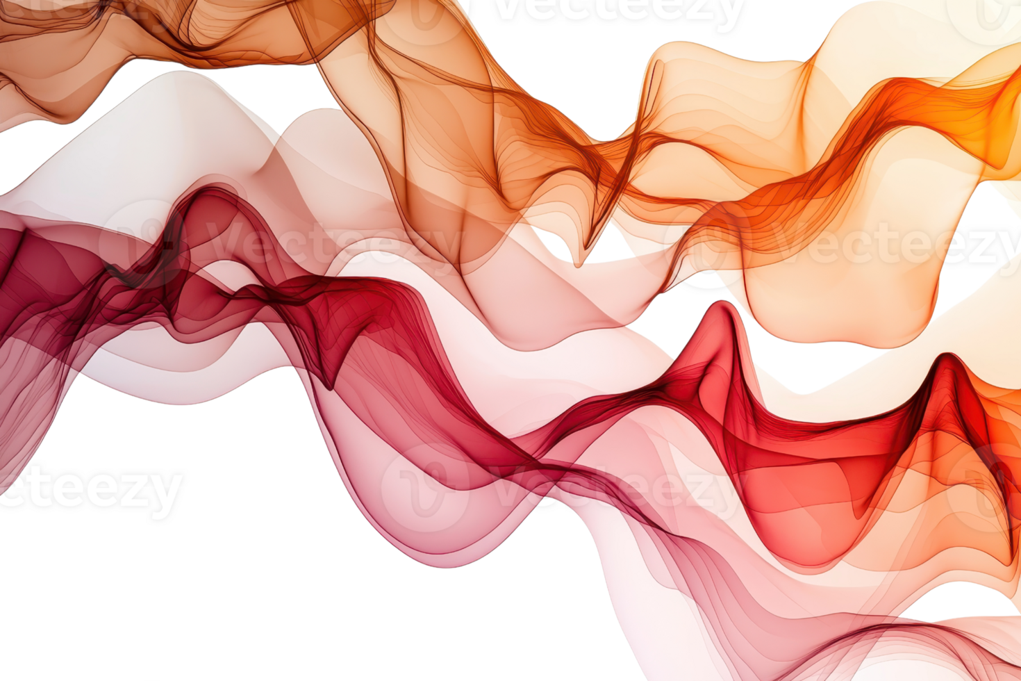 Colorful Abstract Wave Pattern With Flowing Lines And Gradient Shades
