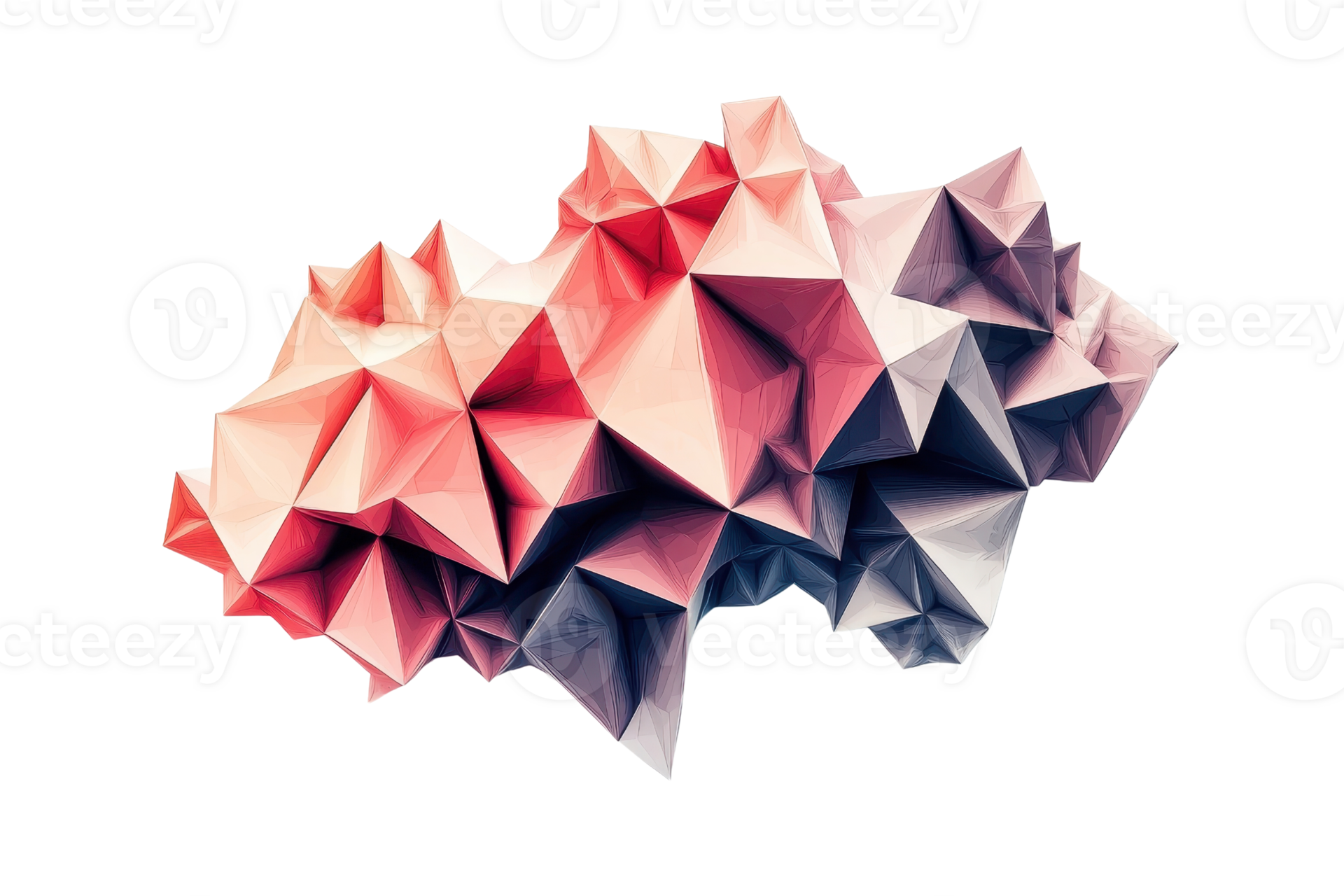 Abstract Geometric Shapes In A Vibrant Gradient Creating A Visually Striking Modern Design With