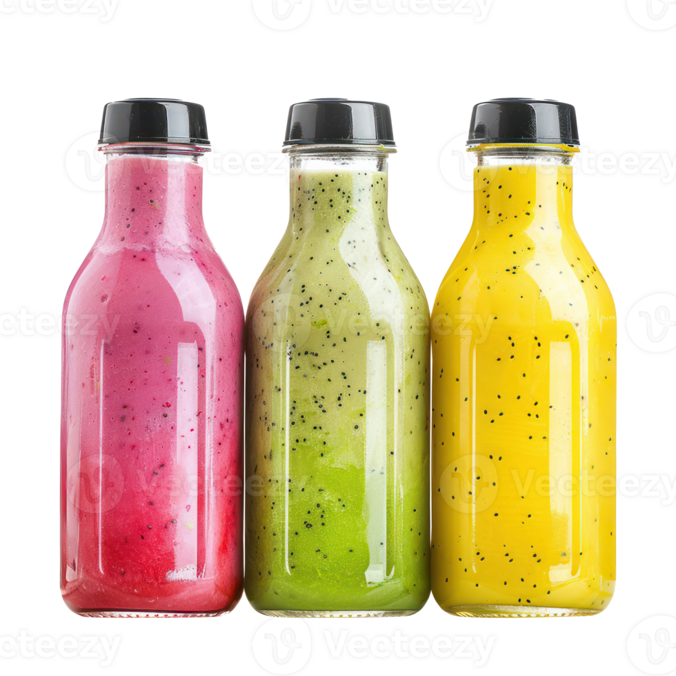 mix fruit smoothies bottle isolated on transparency background 51964360 PNG
