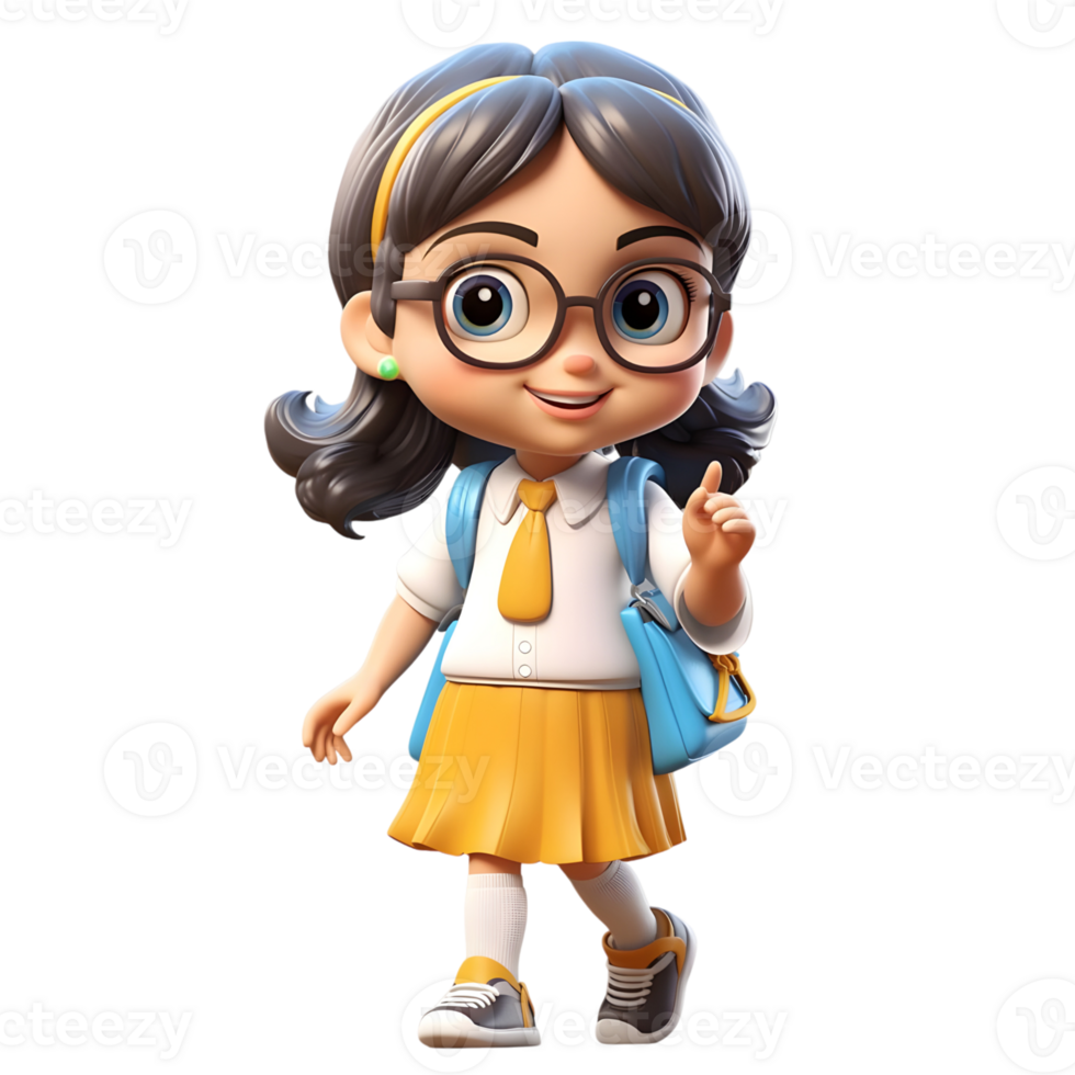 Little Girl Cartoon Figure