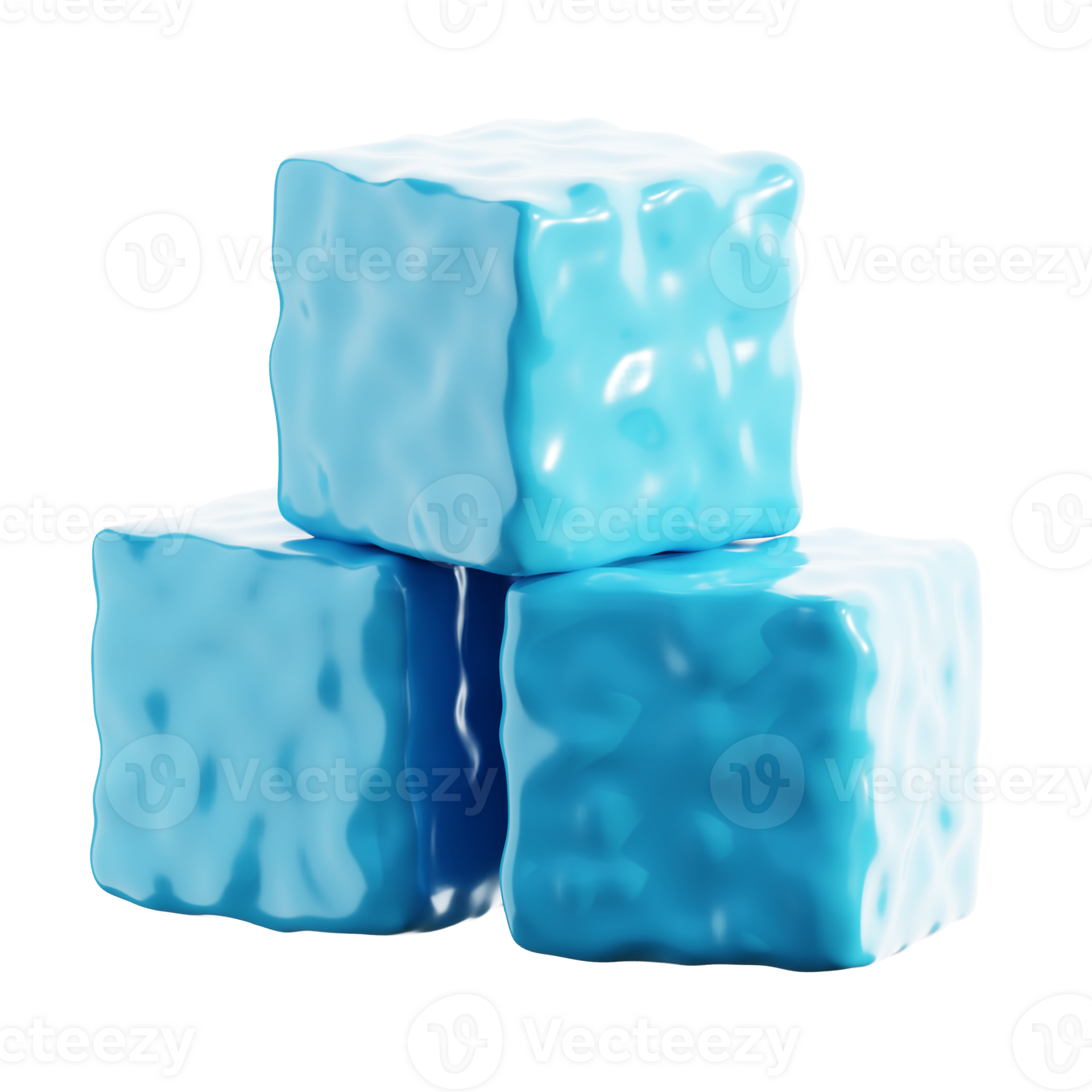 3d Ice Cube Illustration 52011073 Png