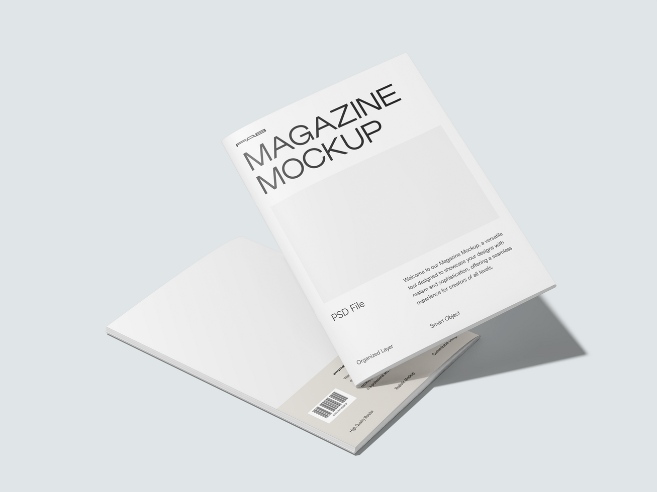 Cover Magazine Mockup 52016324 PSD
