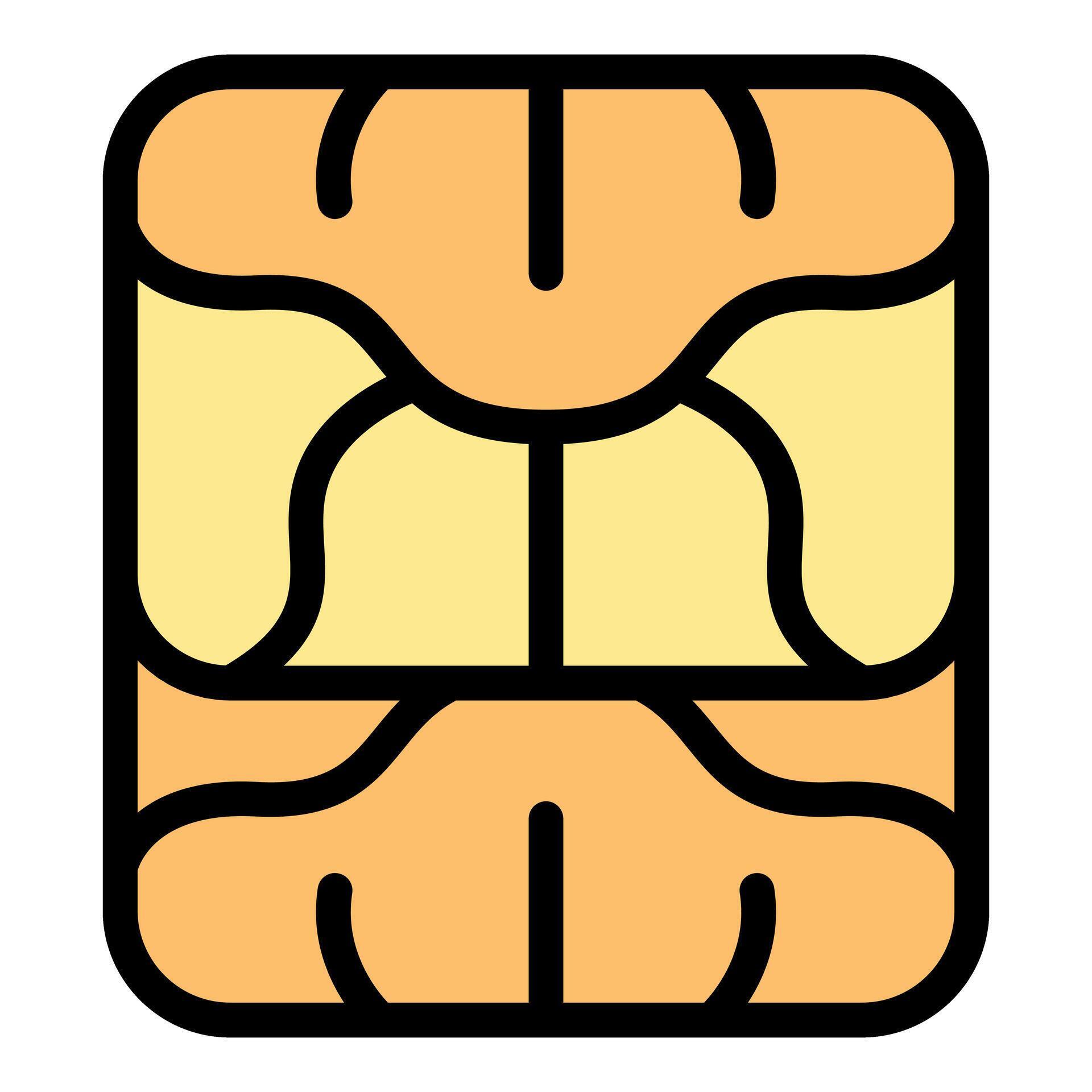 Sim card chip for mobile phone showing memory storage 52080342 Vector ...