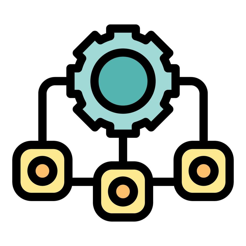 Gear Connecting Data Blocks Representing Business Process Automation