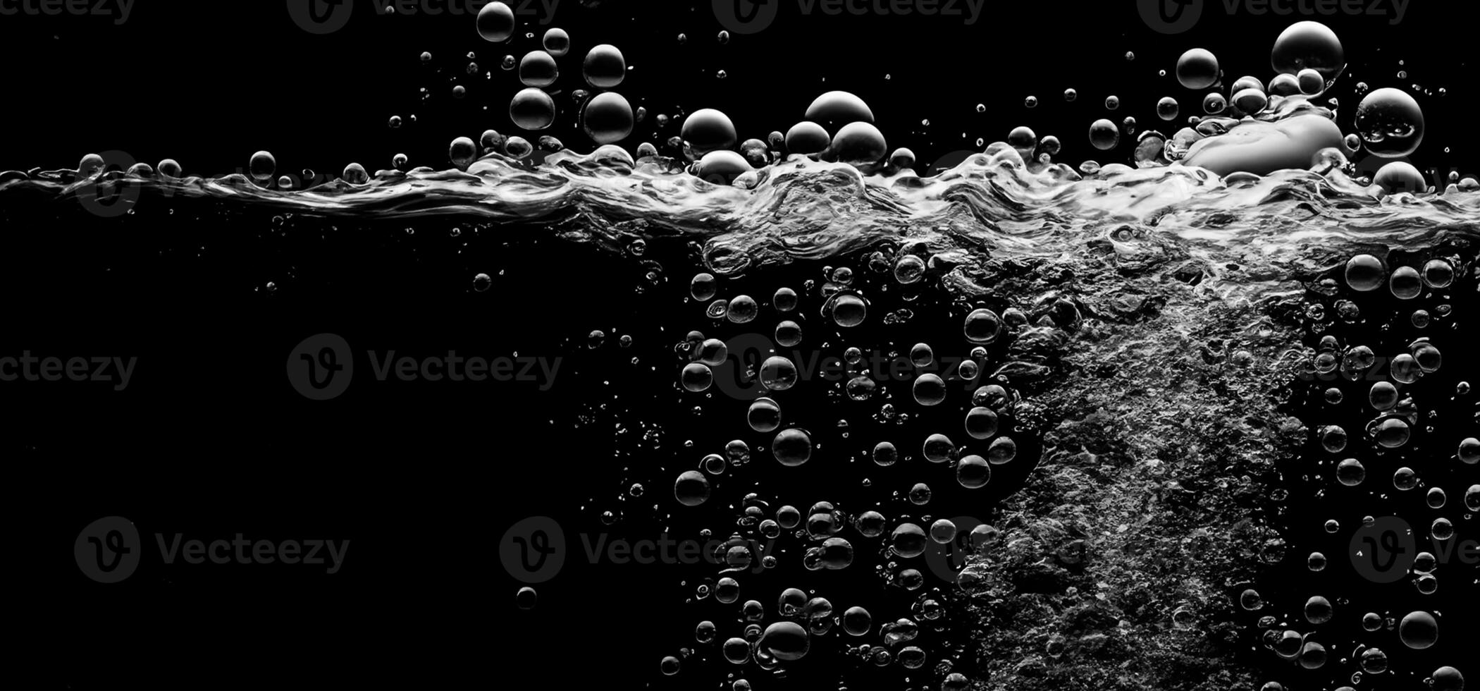 Soda water bubbles splashing underwater against black background. 52083862 Stock Photo at Vecteezy