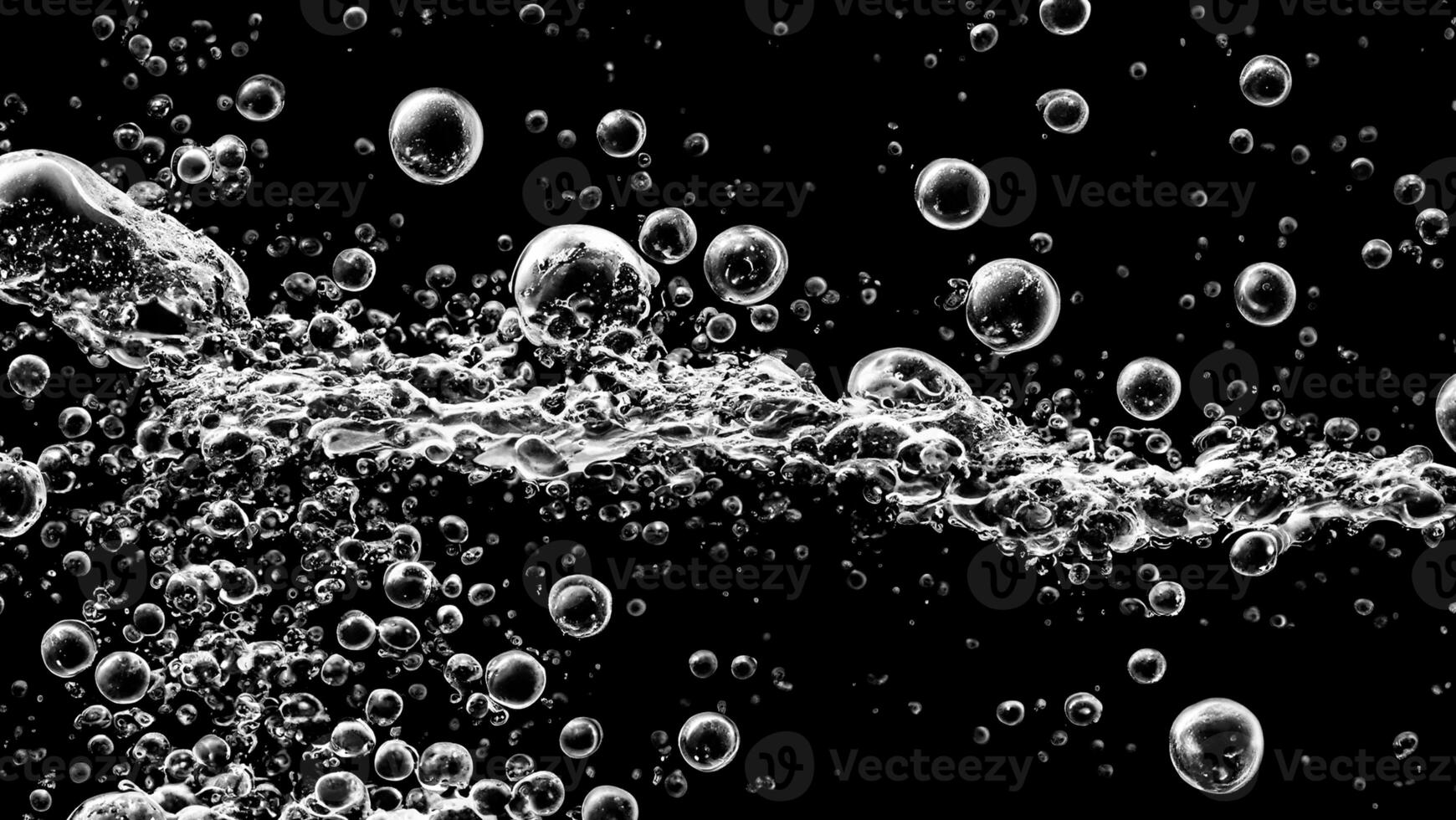 Soda water bubbles splashing underwater against black background. 52083873 Stock Photo at Vecteezy