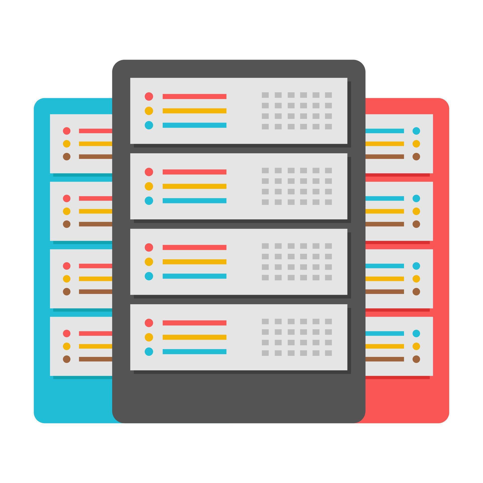 A colored design icon of servers 52100919 Vector Art at Vecteezy