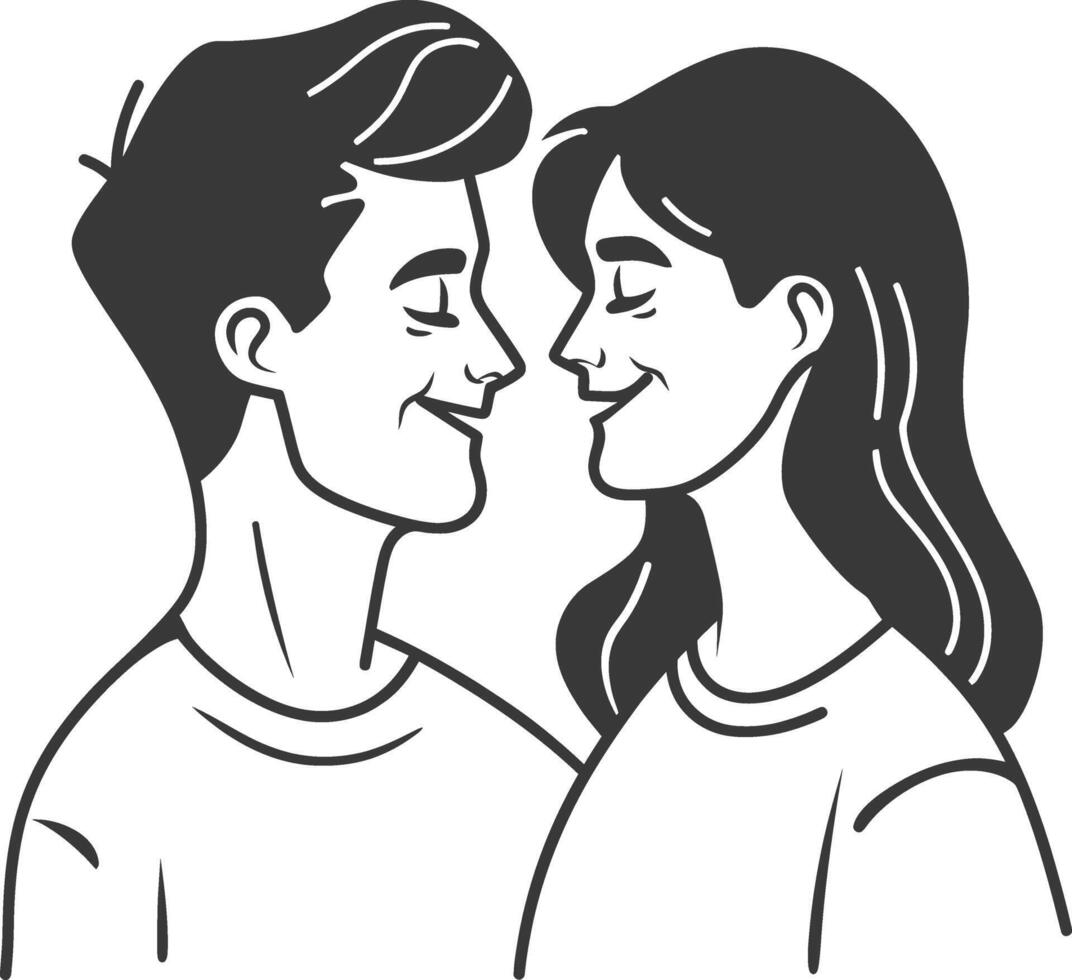 Couple kissing illustration 52105759 Vector Art at Vecteezy