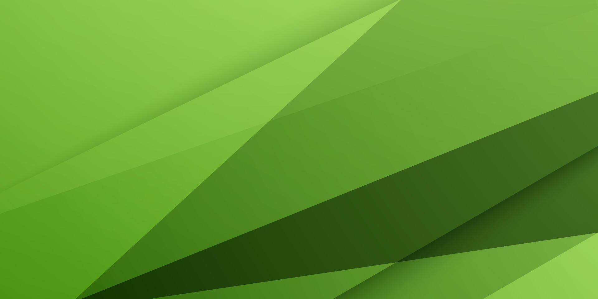 Abstract green overlap background template with triangle papercut pattern. Green background with ...